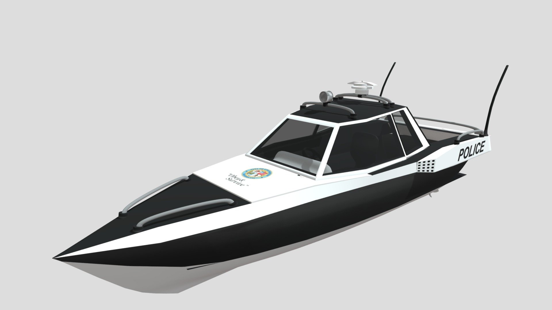 Police Boat - Download Free 3D model by gogiart (@agt14032013) [959e50e ...