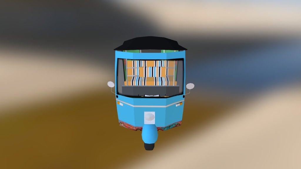 Pakistani Rickshaw - 3D model by Danish Nazir Arain (@Danish_Nazir ...