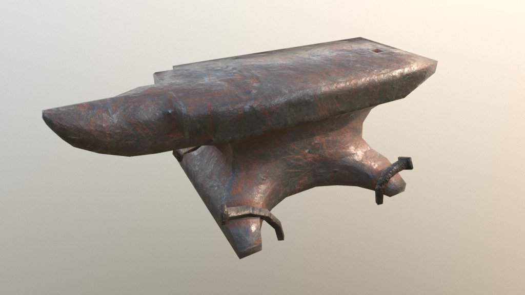 Blacksmith Anvil - Download Free 3D model by Edward González-Tennant ...
