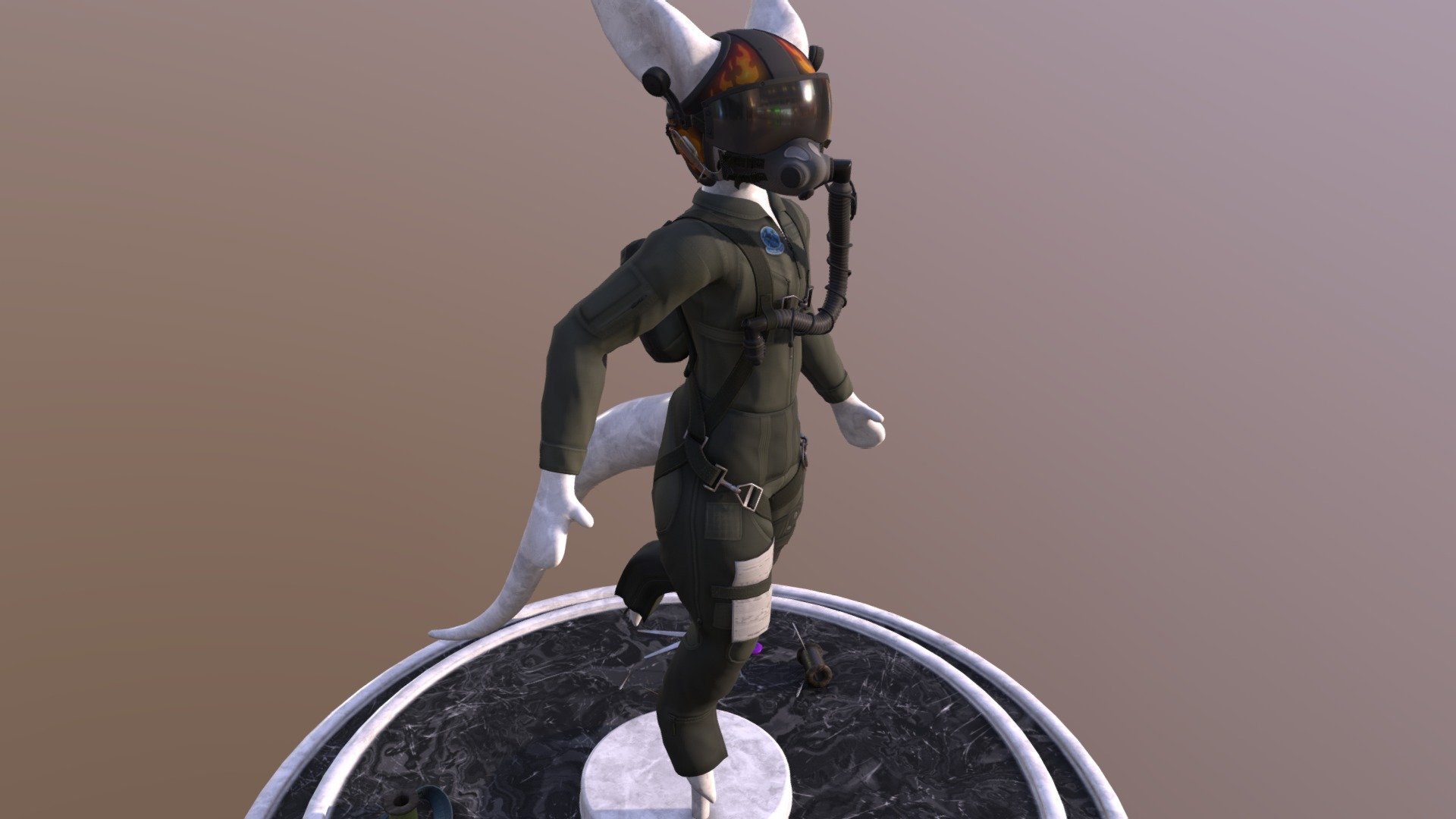 Fighter Pilot Equipment for Nardoragon - 3D model by BurnsyShine [959f5c2] - Sketchfab