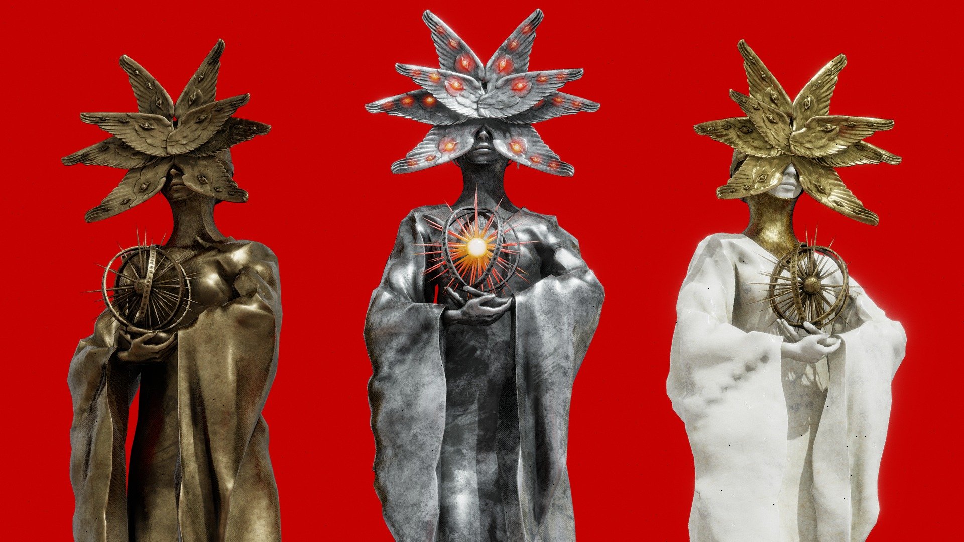 Seraph Statue - 3D model by Mateusz Woliński (@jeandiz) [95a1e6b] - Sketchfab