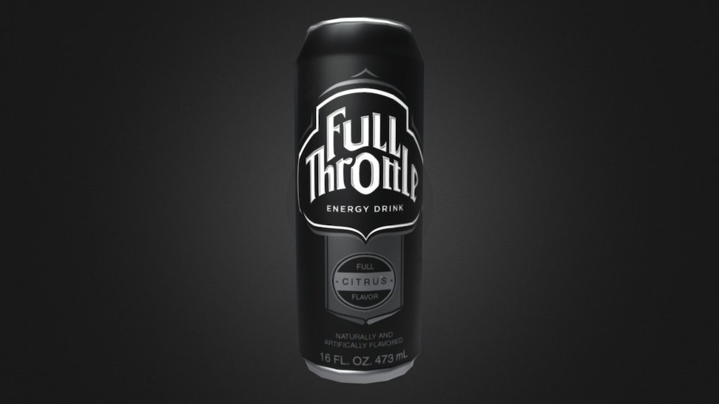 Full Throttle Can - 3D model by rpDigitalObsession [95a3552] - Sketchfab