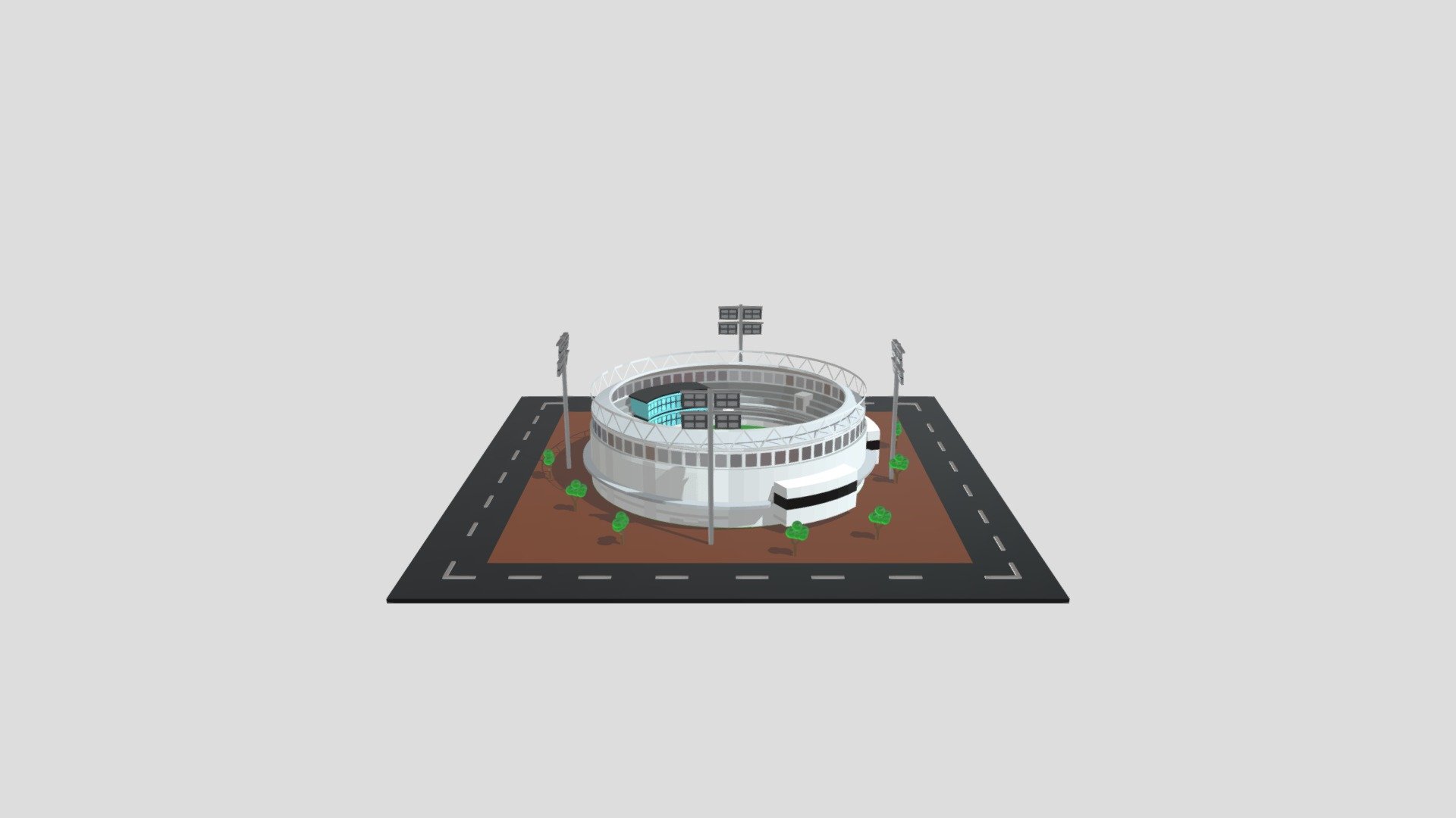 Cricket_Stadium_usdz - Download Free 3D model by tosarjiya [95a456e ...