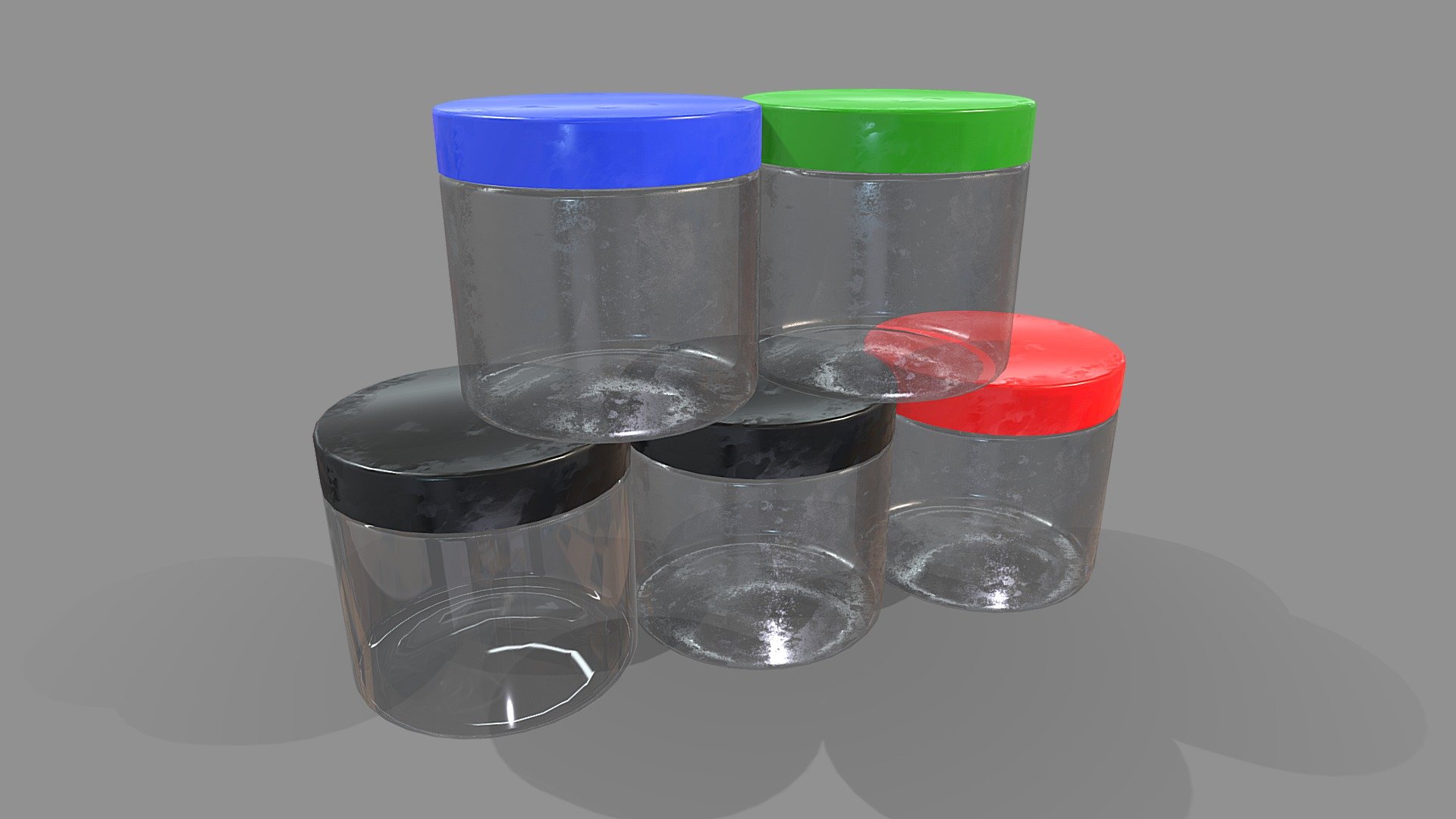 Plastic jars - Buy Royalty Free 3D model by Sousinho [95a5253 ...