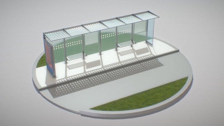 Covered-bus-stop 3D models - Sketchfab