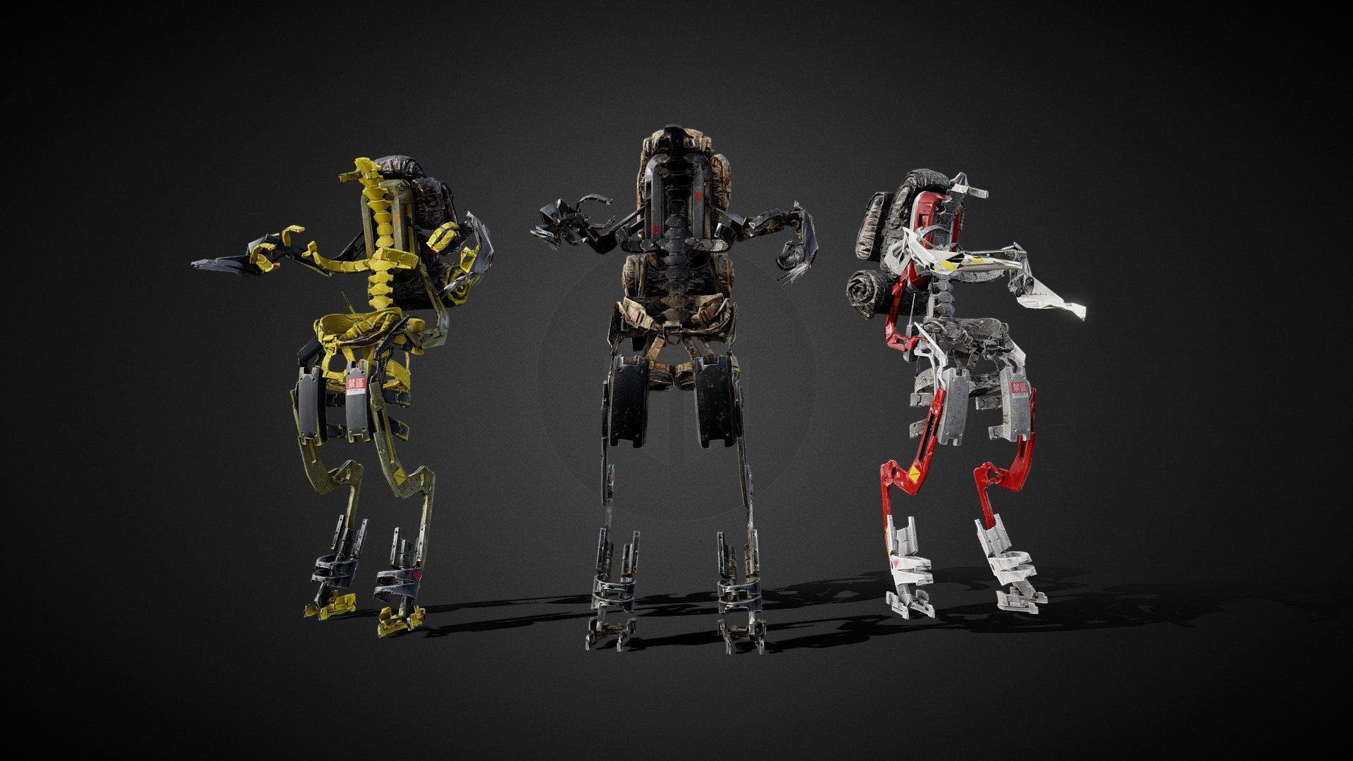 Triple-Variant Exo Suit – 3D Model Pack - 3D model by nataliedesign ...