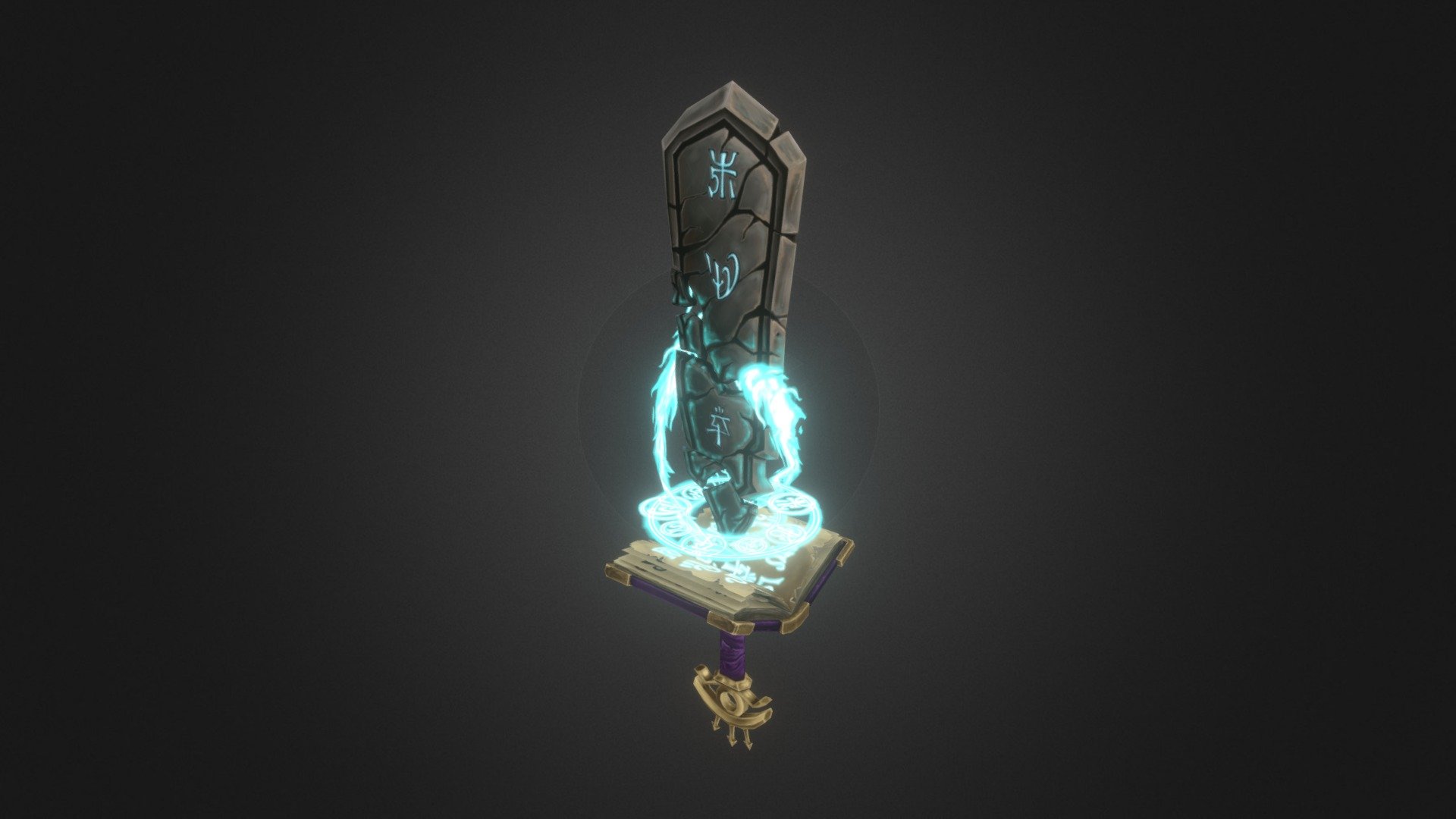Blade of forgotten knowledge_GameArtWeaponCraft - 3D model by Matej ...