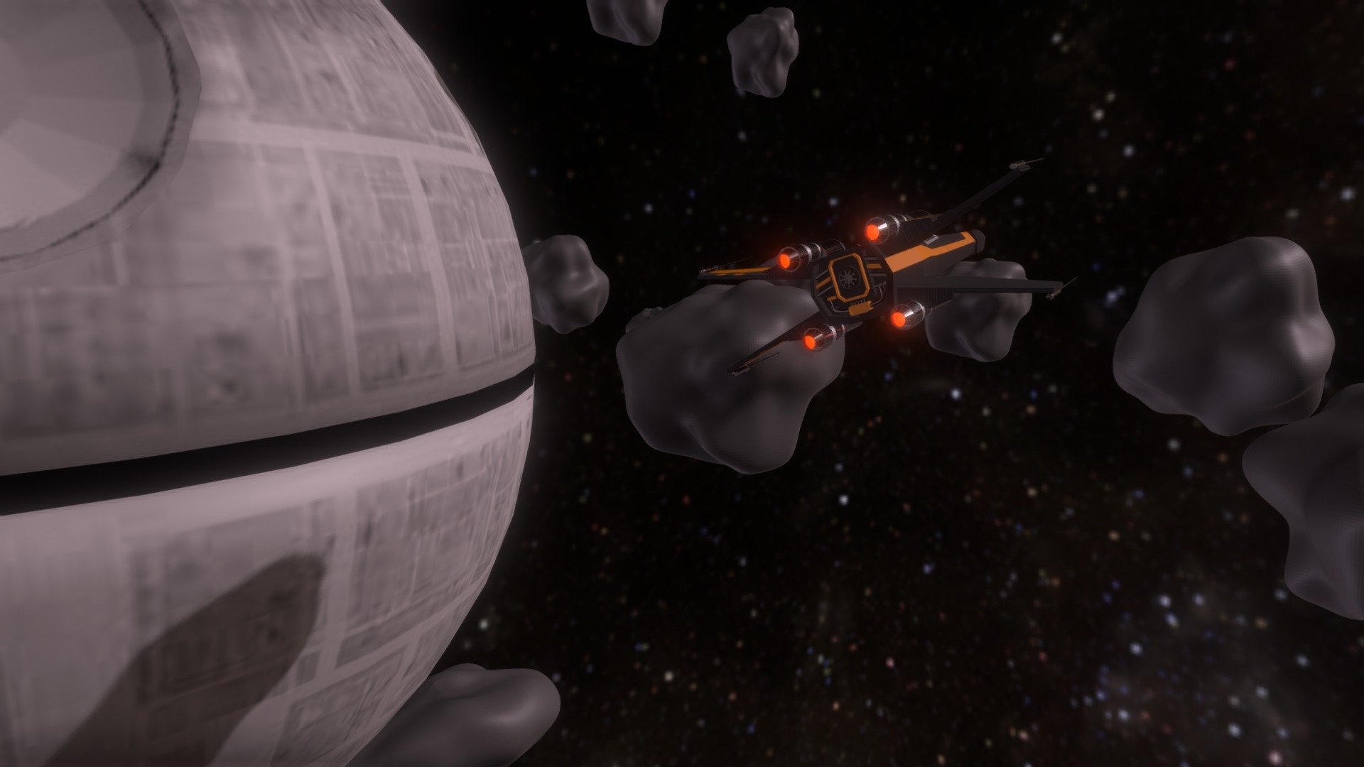 X-wing flying animation - 3D model by SamuelArnold [95acfcf] - Sketchfab