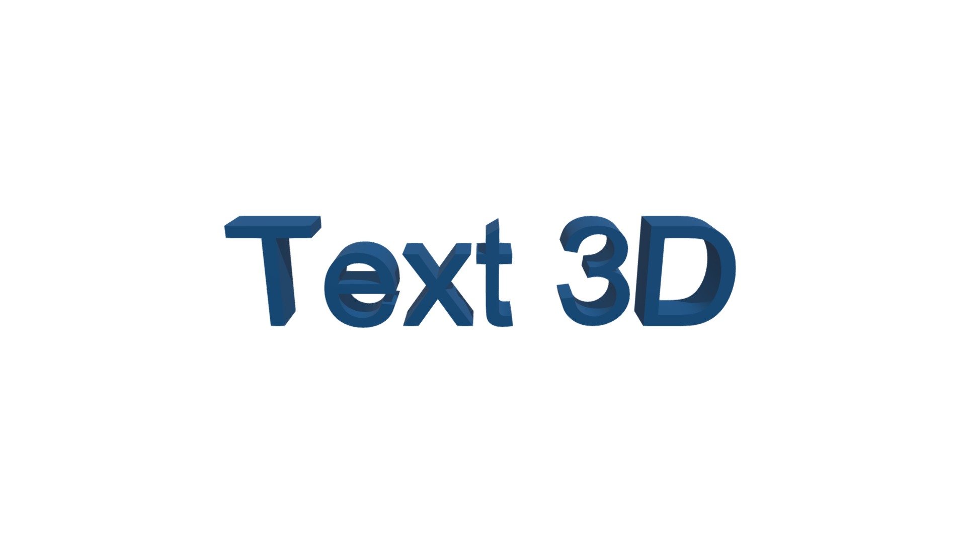 Text3D - Download Free 3D model by KarolJ [95ae127] - Sketchfab