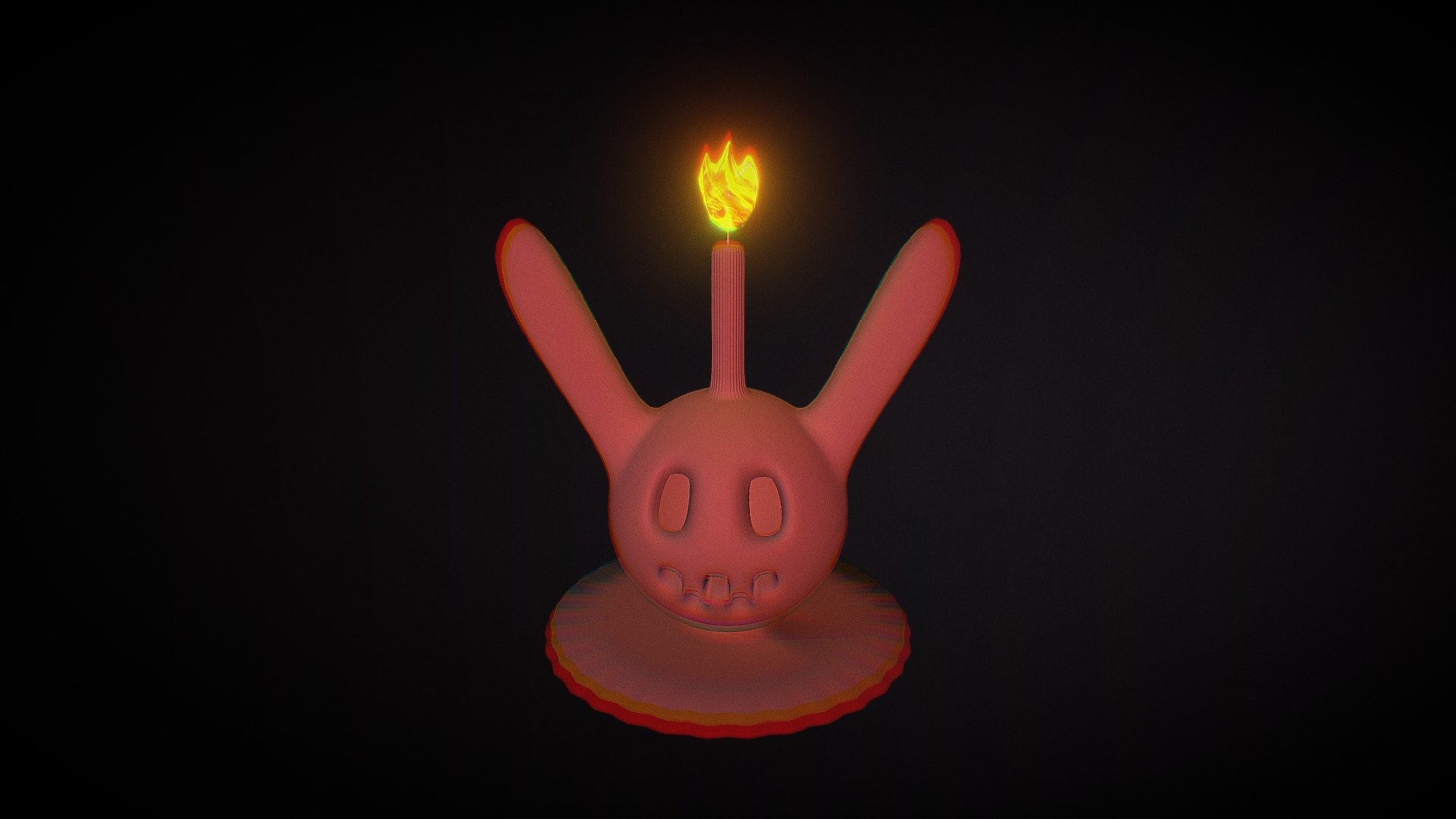 Bunny Skull Candle - 3D model by Gabriel Balbinot (@hookko) [95af848 ...
