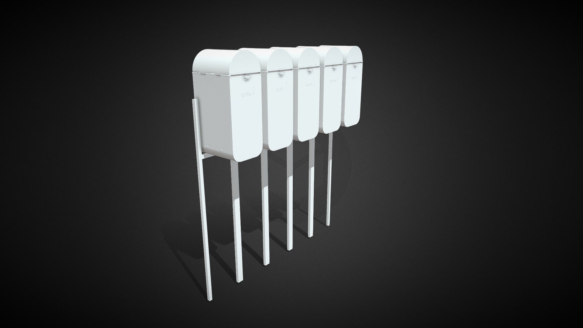Modern Postbox - 3D model by damorteh (@daama007) [95b1bc8] - Sketchfab