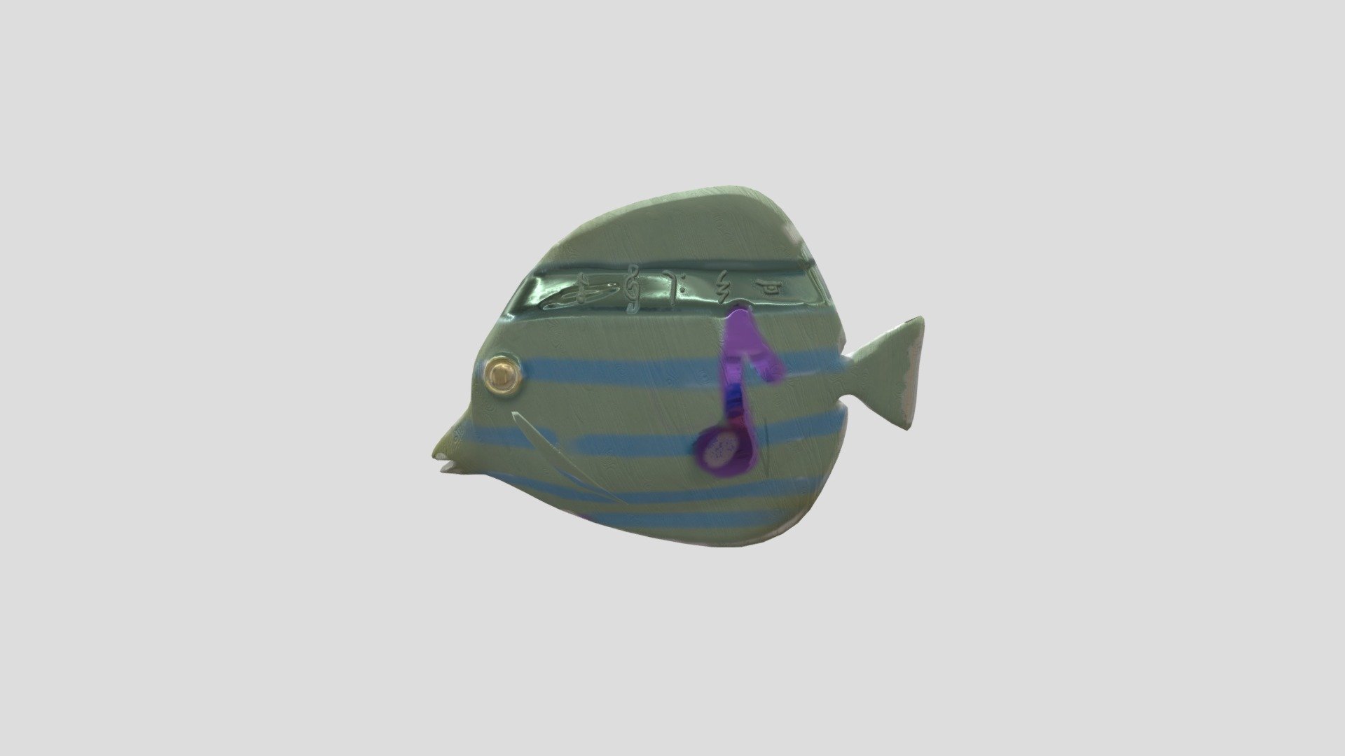 Monster Music Fish - 3D model by jayoung15 [95b33ca] - Sketchfab