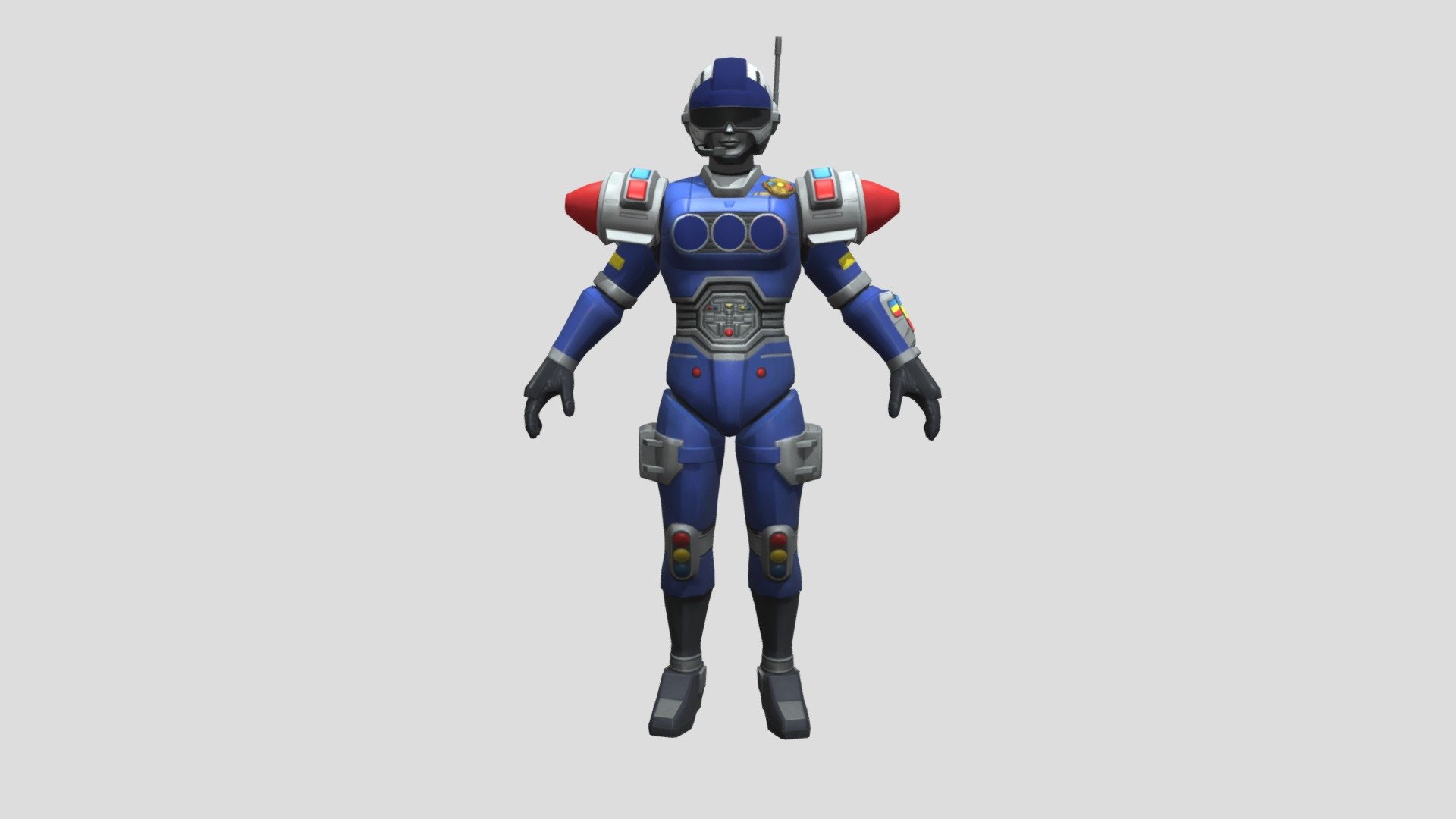 Evil Blue Senturion - Power Rangers - Download Free 3D model by ...