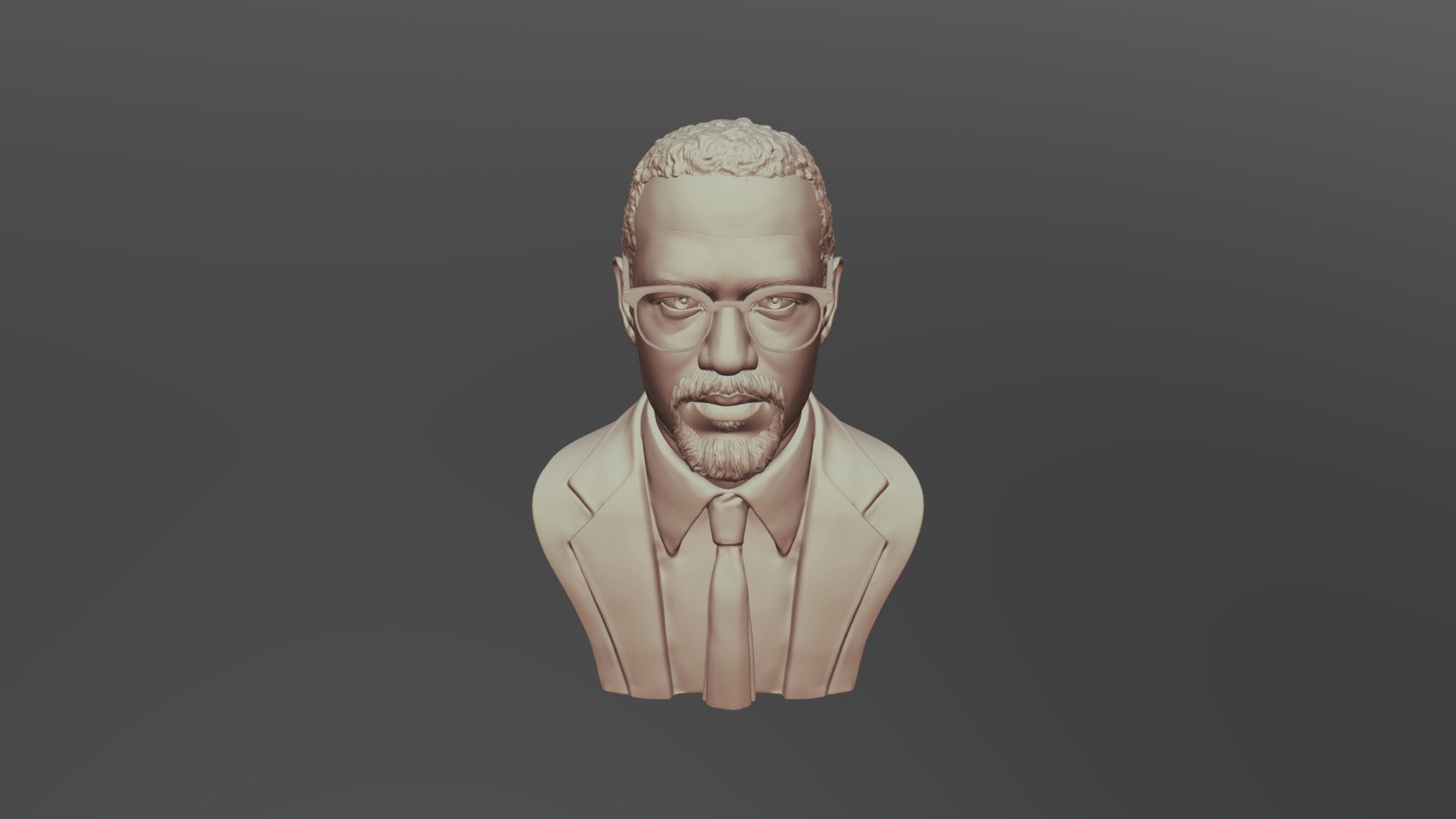 portrait sculpture of Malcolm X - Buy Royalty Free 3D model by Selfix ...