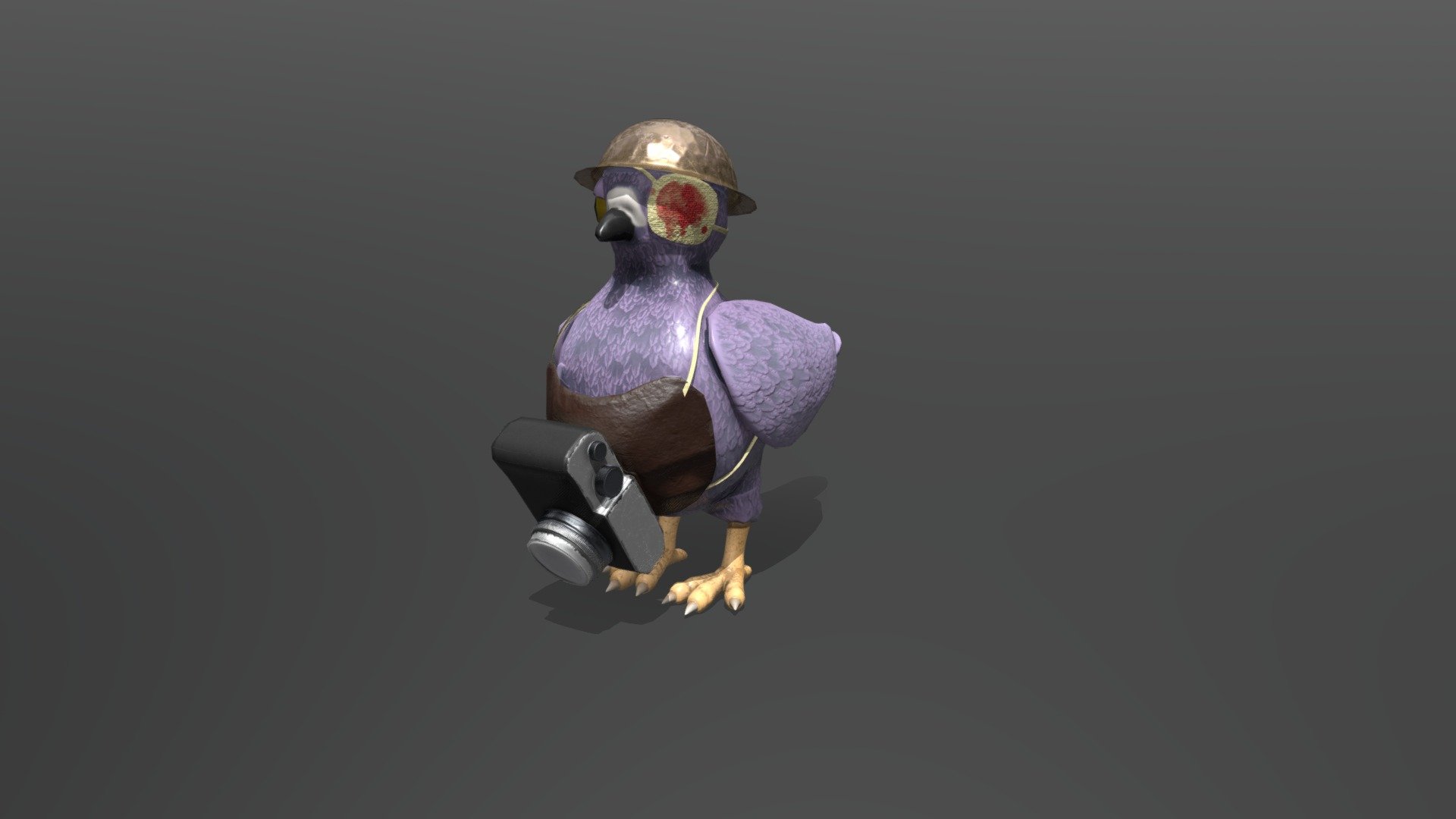 WW1 Stylized Pigeon - Download Free 3D model by pau_alma_3D [95b8435 ...