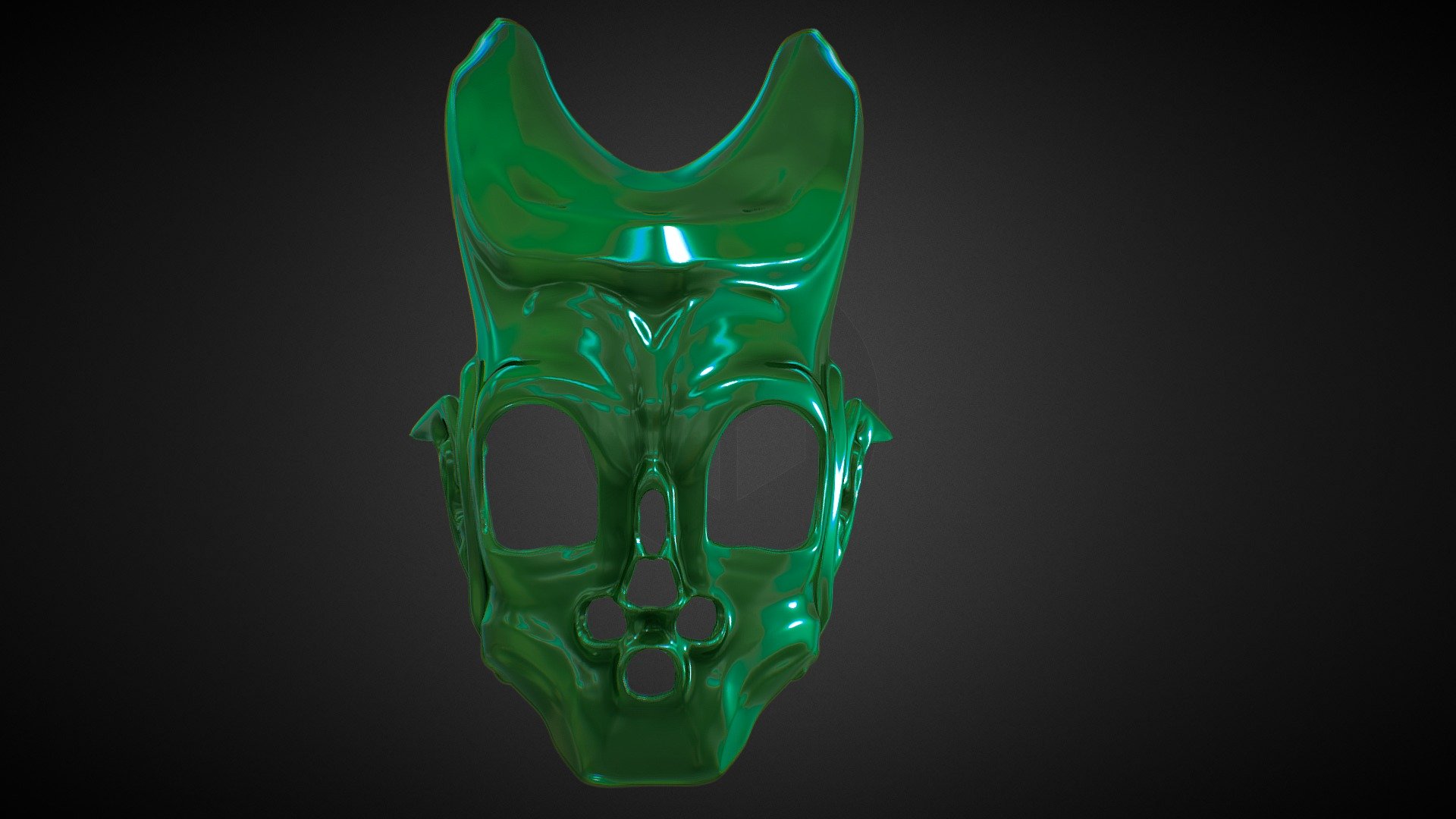 Alien Oni Mask - Download Free 3D model by B41dur [95baff5] - Sketchfab