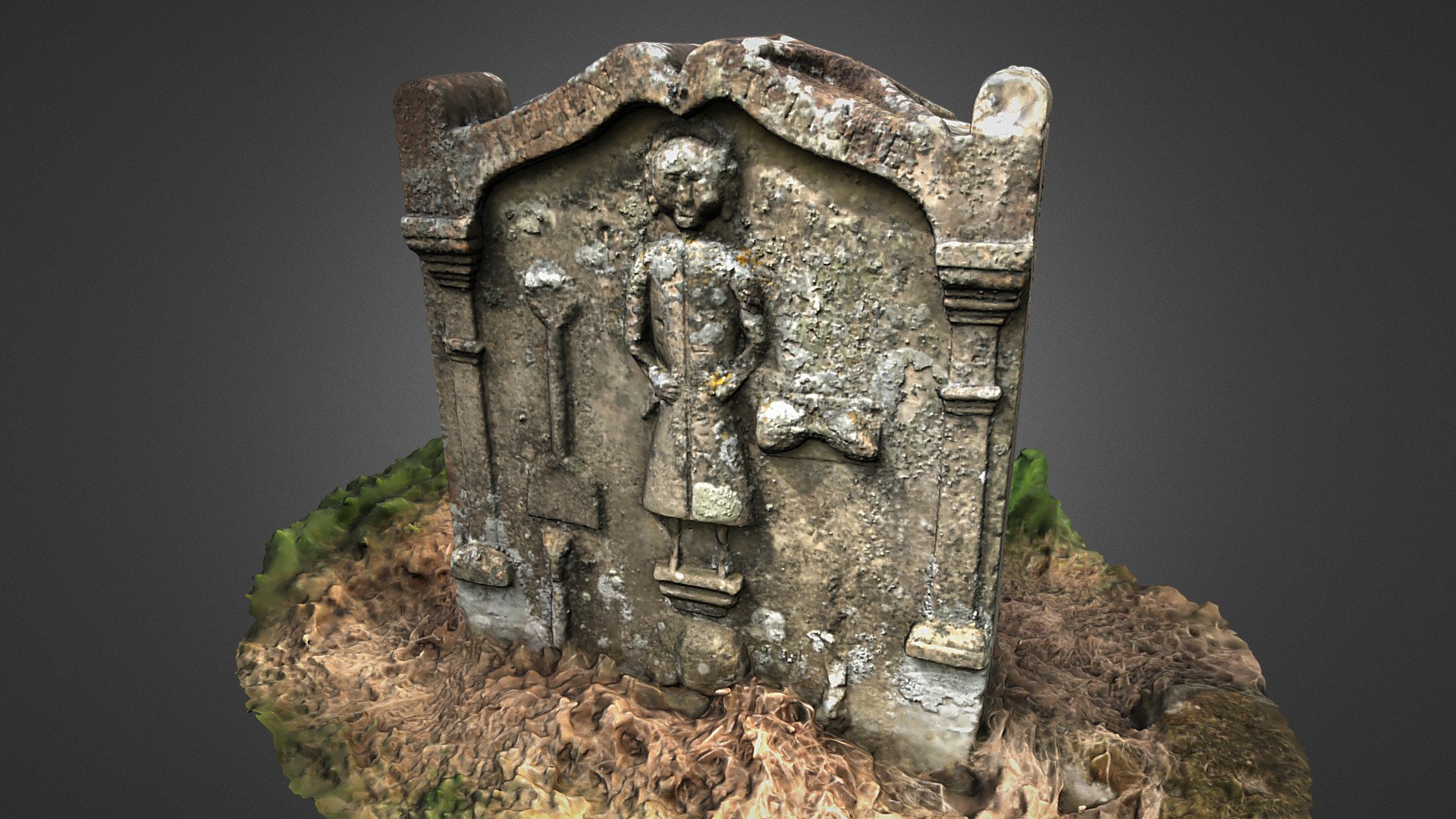 Edrom 1730 gravestone, Scotland - Download Free 3D model by Douglas ...