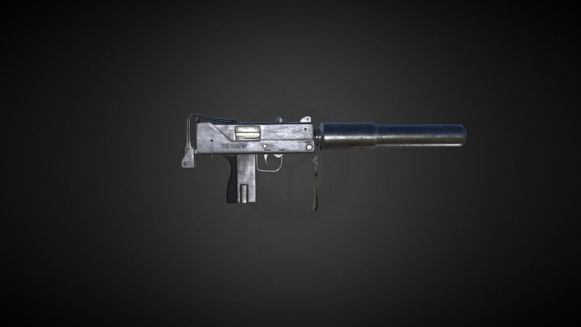 Ingram MAC-10 - 3D model by lina kurbatova (@lkr.btv) [95bda35] - Sketchfab