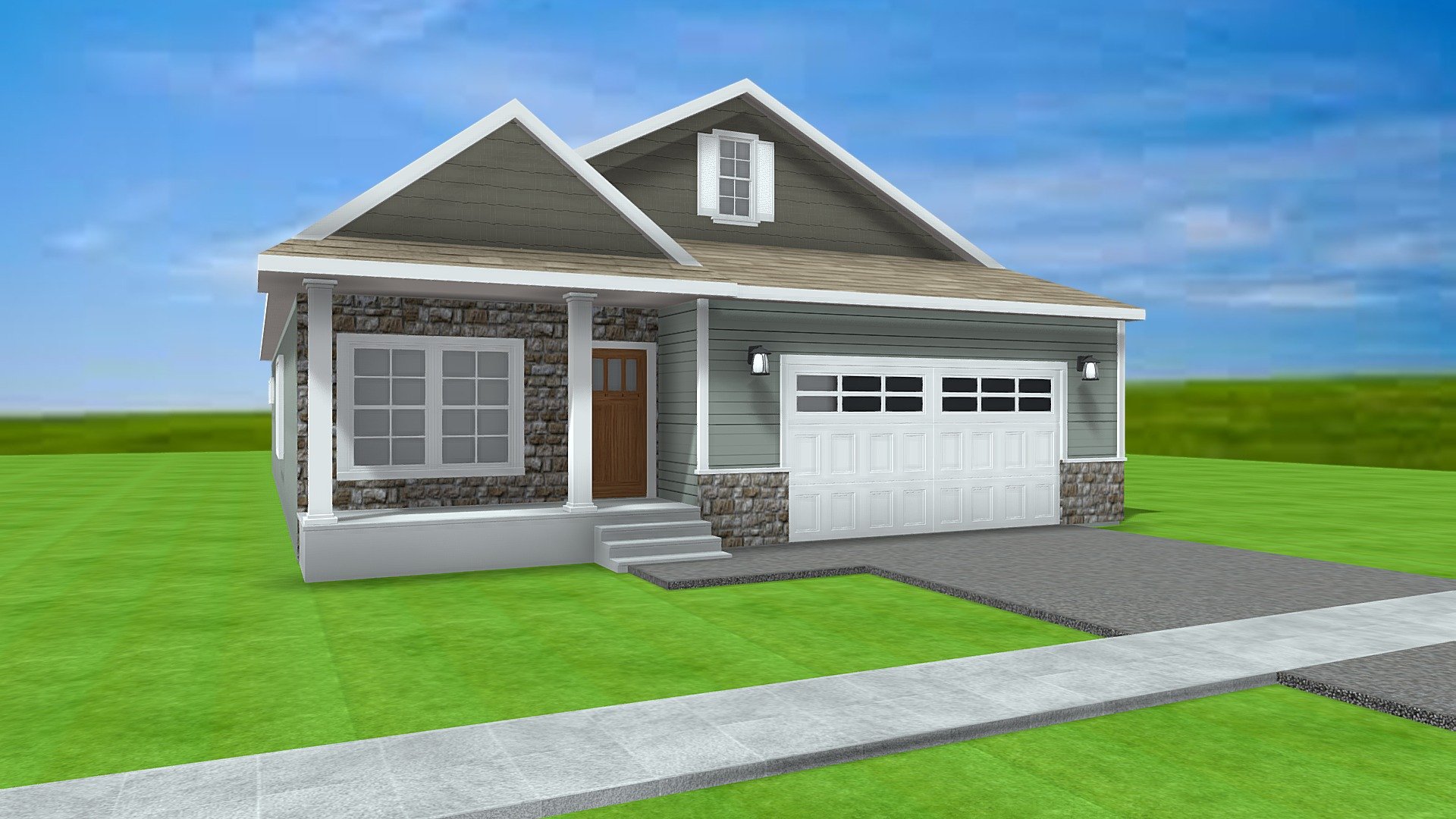 Bermont - 360 spin model of 3D house - 3D model by Render3DQuick ...