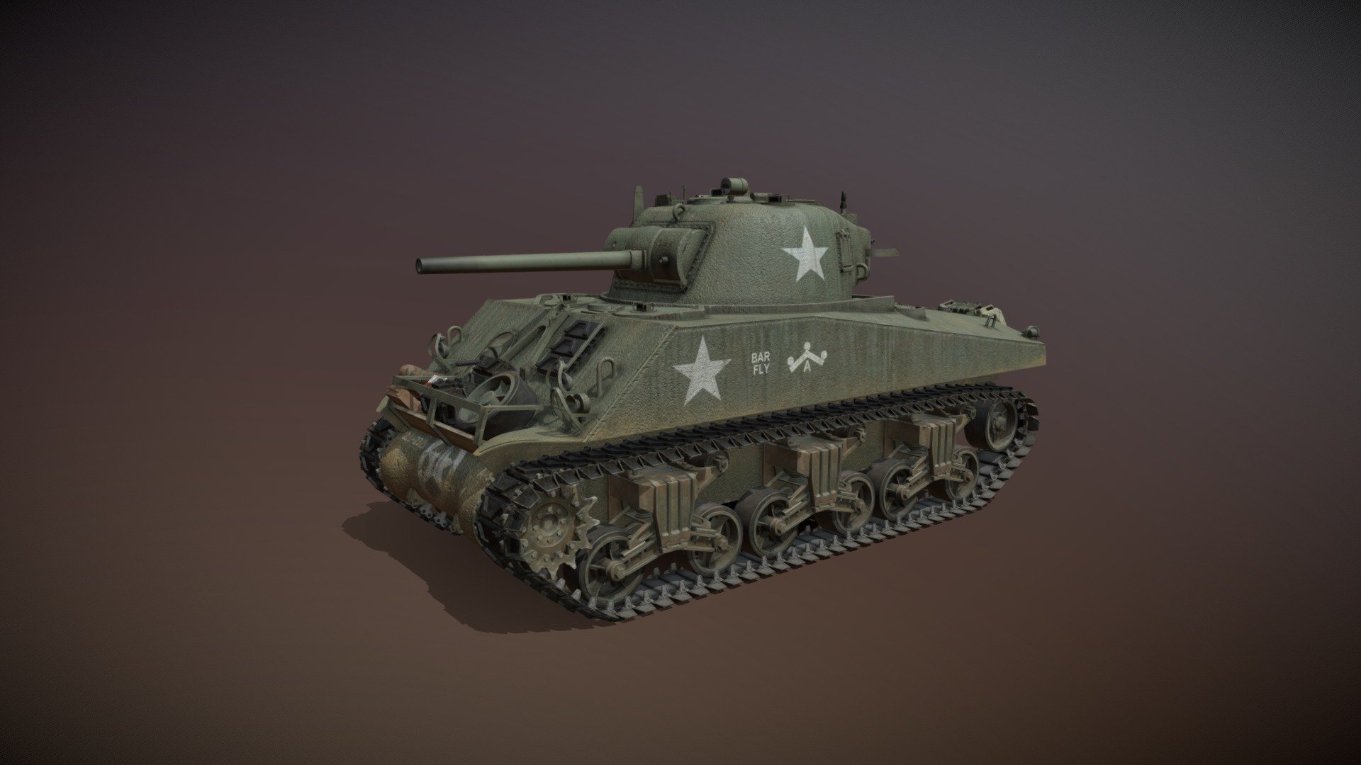 12th Armored Division M4a3 Sherman In Schneeburg Germany