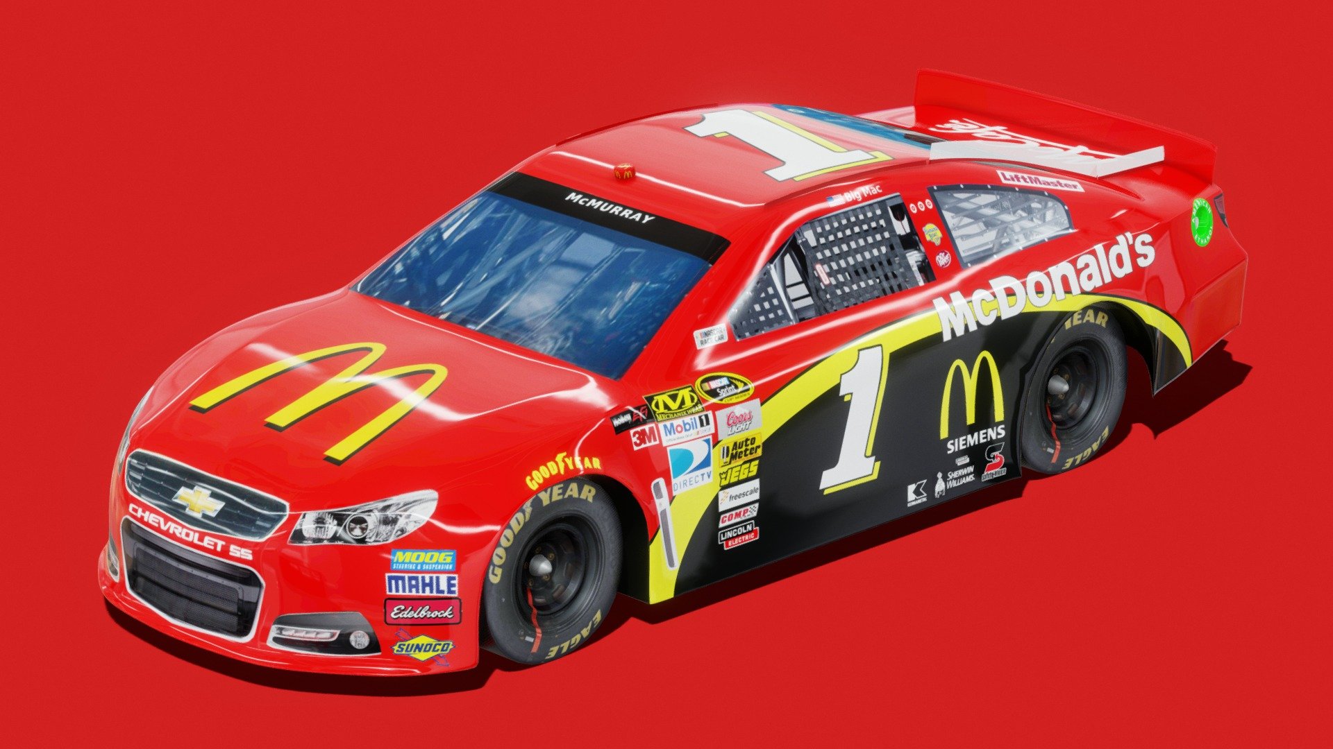 Chevrolet SS Nascar racing car - Download Free 3D model by Mateusz ...