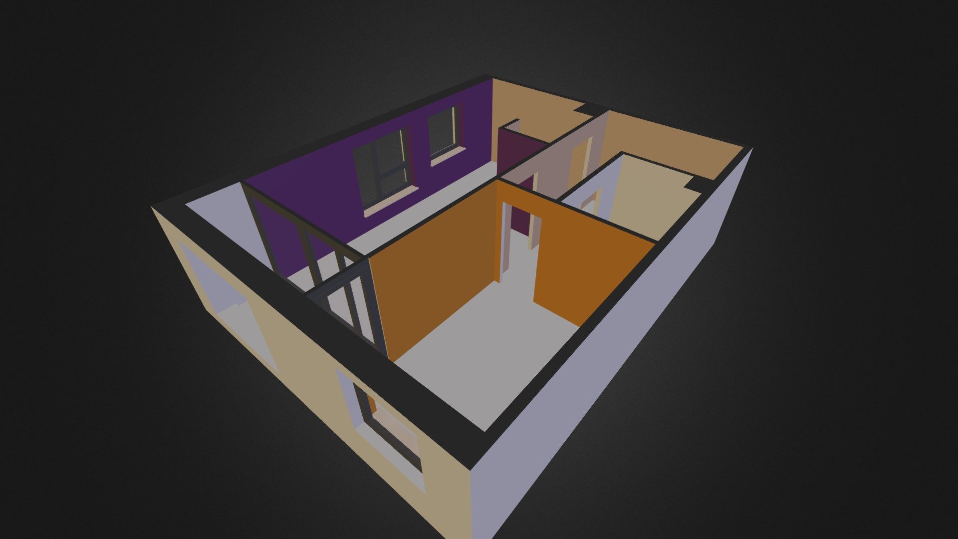 Empty home - 3D model by DekoriaStudio [95c0b6b] - Sketchfab