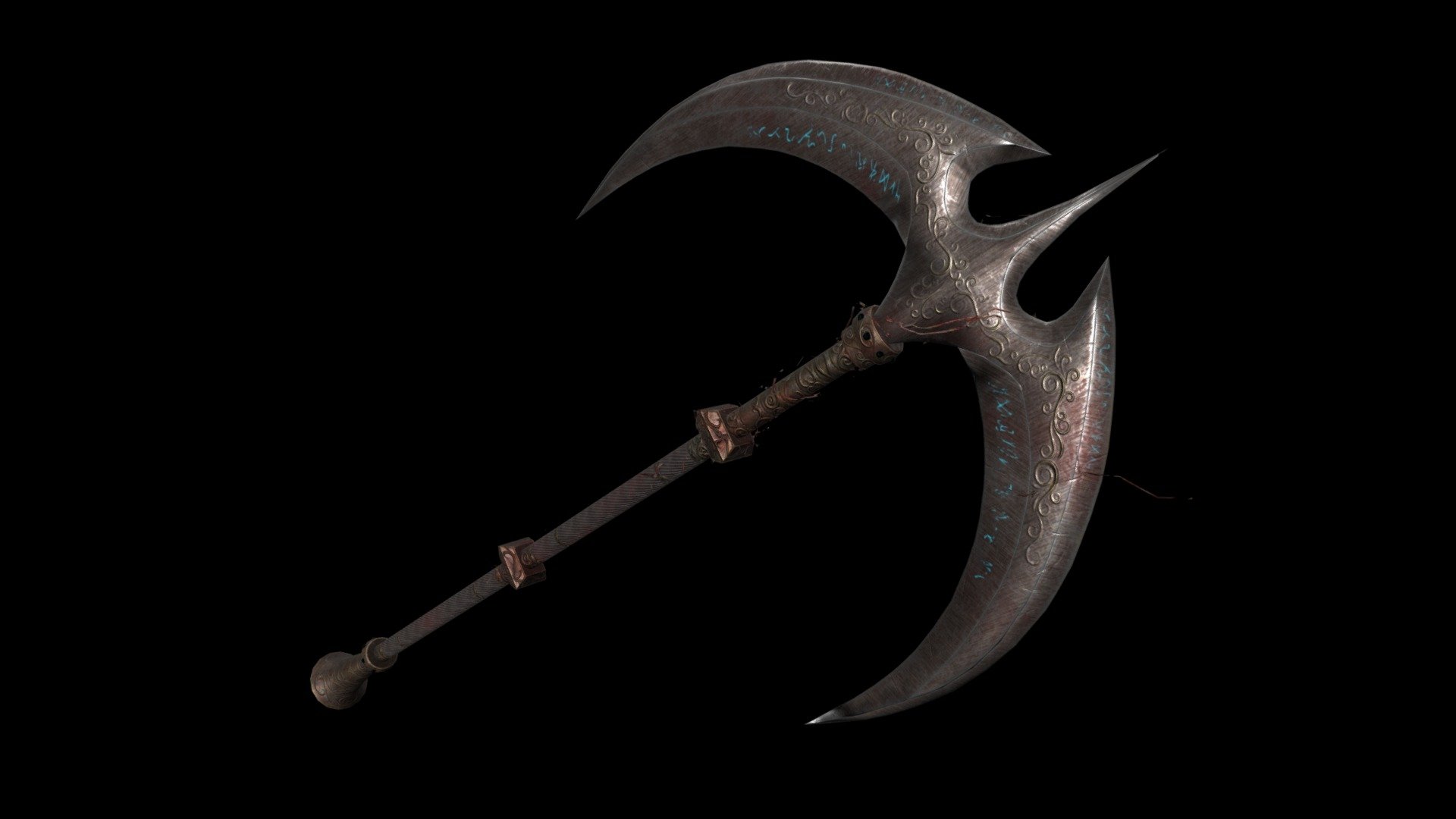 Double Headed Scythe | Garden of Eyes Elden Ring - 3D model by Sanad_ [95c1781] - Sketchfab