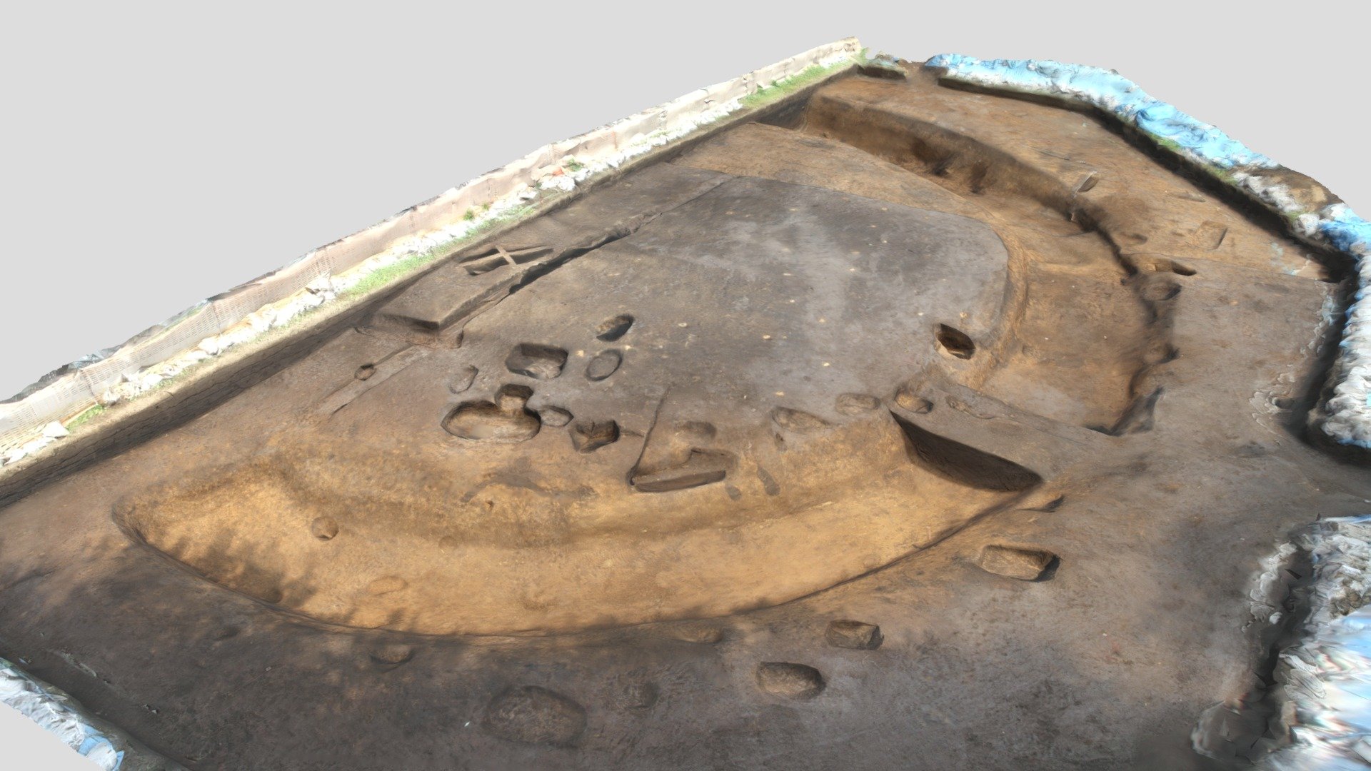 本杢遺跡第1号墳（本杢南古墳）Burial mound of Kofun period - 3D model by さいたま市教育委員会文化財 ...