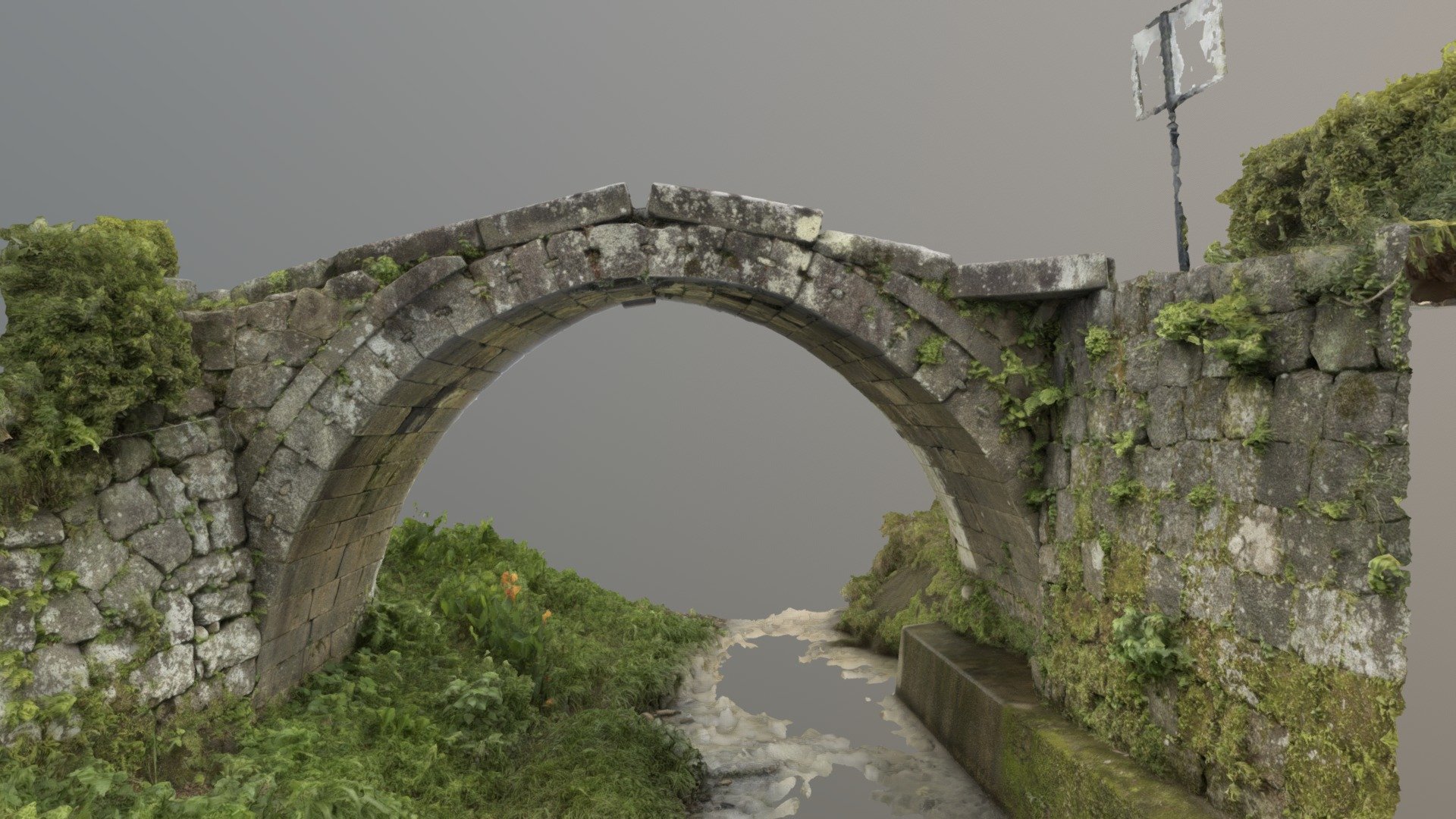 Monzengawa spectacle bridge - 3D model by Tsuyoshi Hashiguchi ...