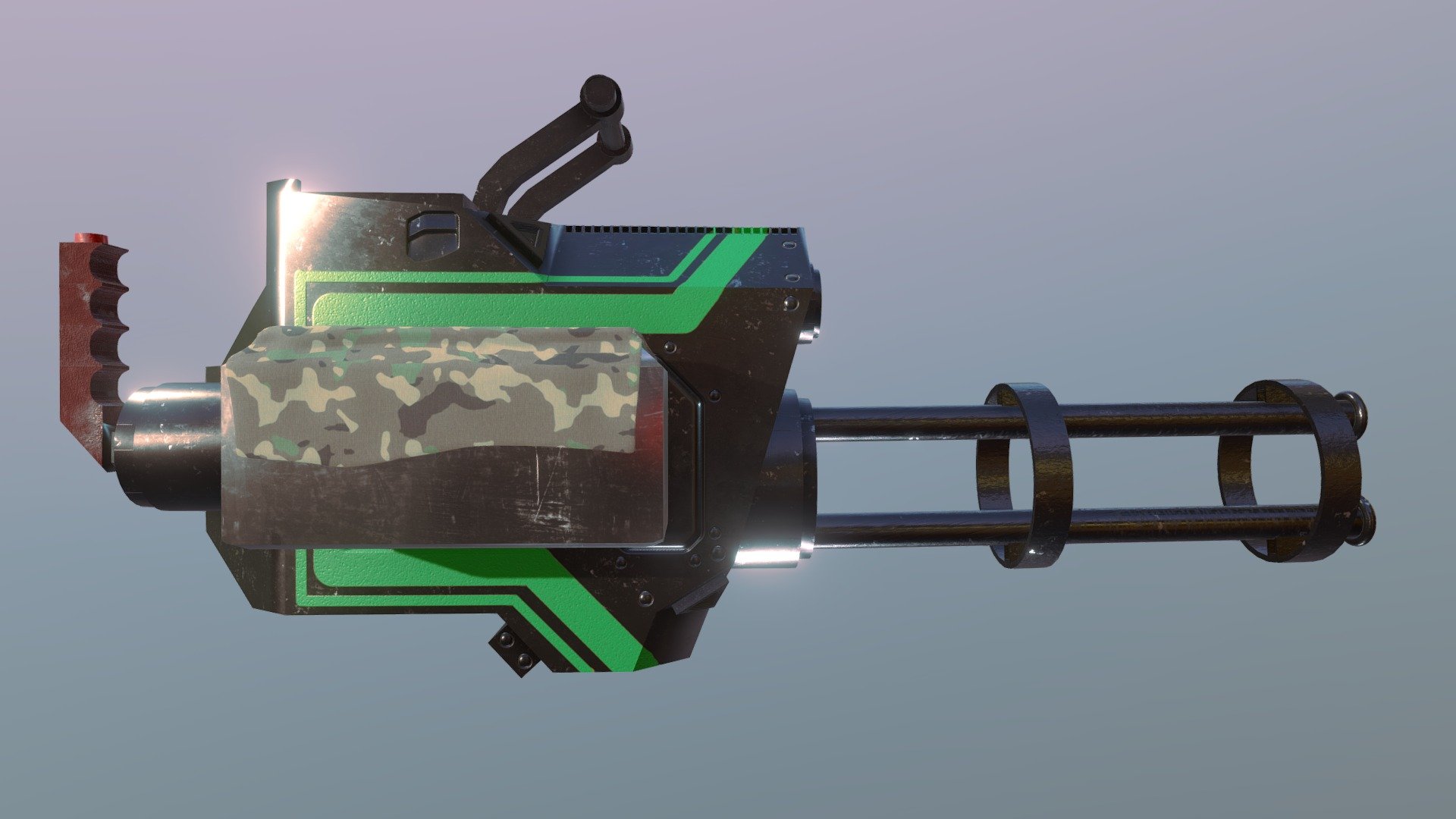 Arrow Mini-gun ''Magister'' - 3D model by MadeBy (@ilyarnyuk) [95c6f25 ...