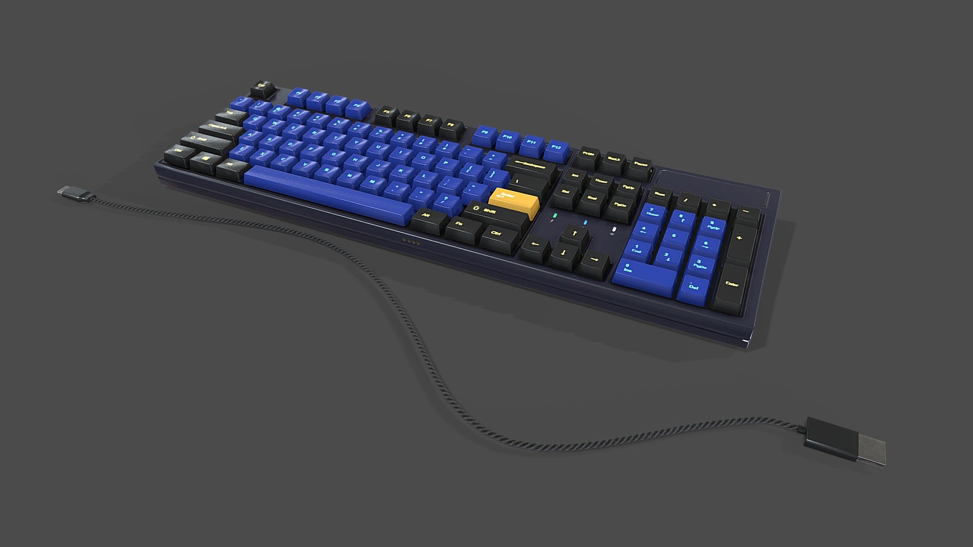 Keyboard single - Buy Royalty Free 3D model by Sousinho [95c6fd5 ...