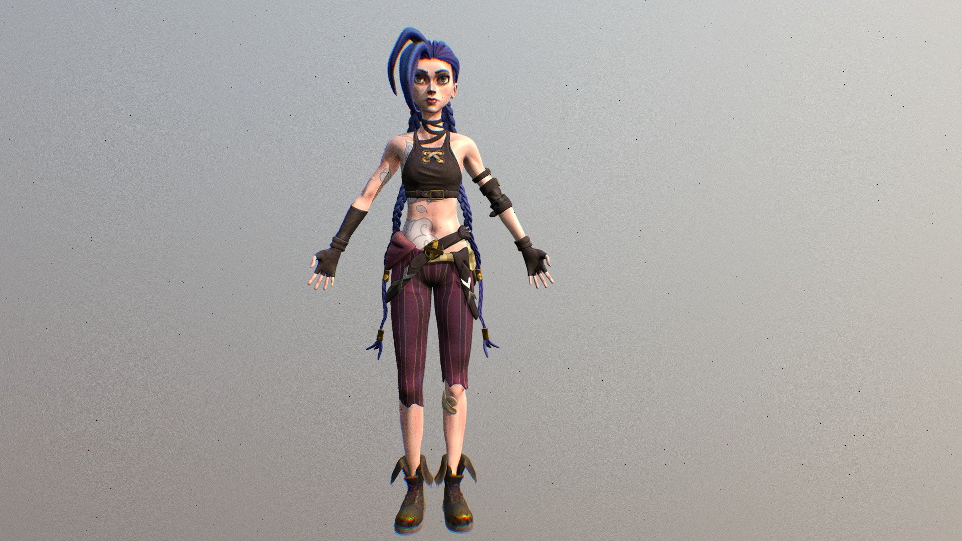Jinx - 3D Model - 3D model by luchii [95c8000] - Sketchfab