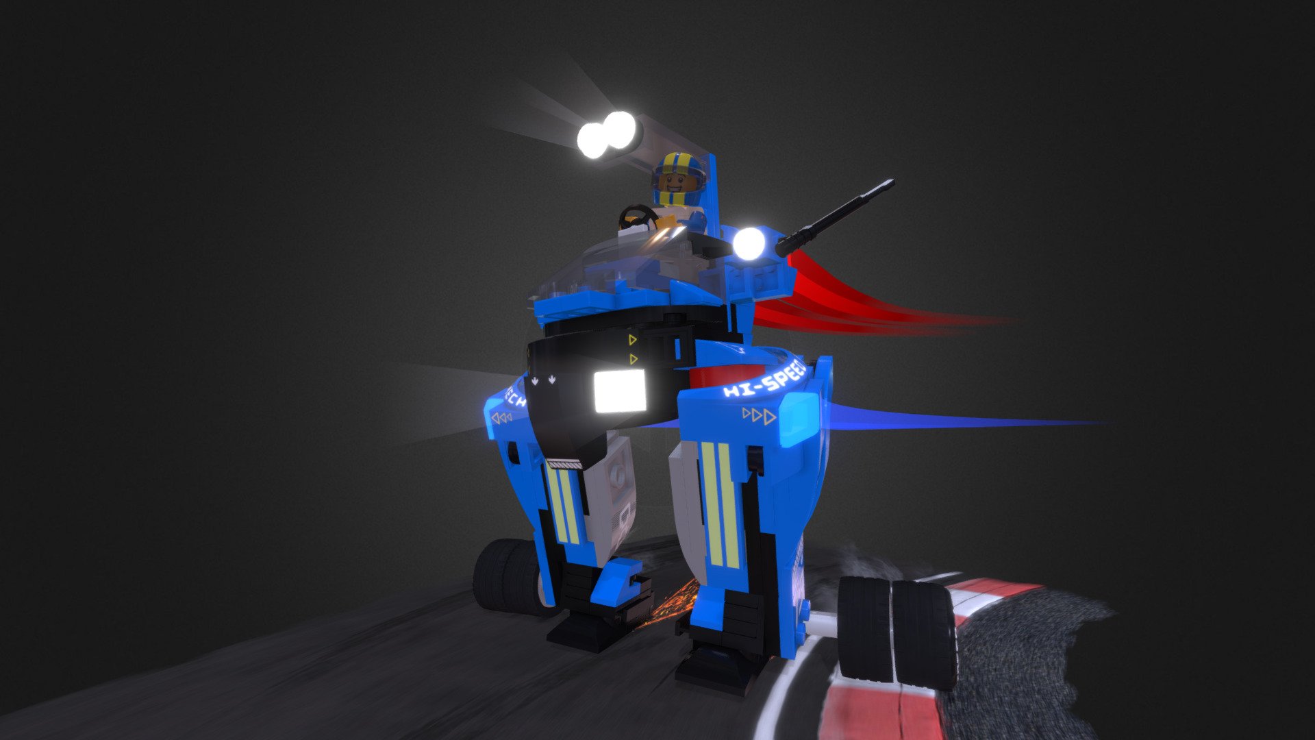 LEGO MOC - High Speed Racing Mech - Download Free 3D model by Dominik ...