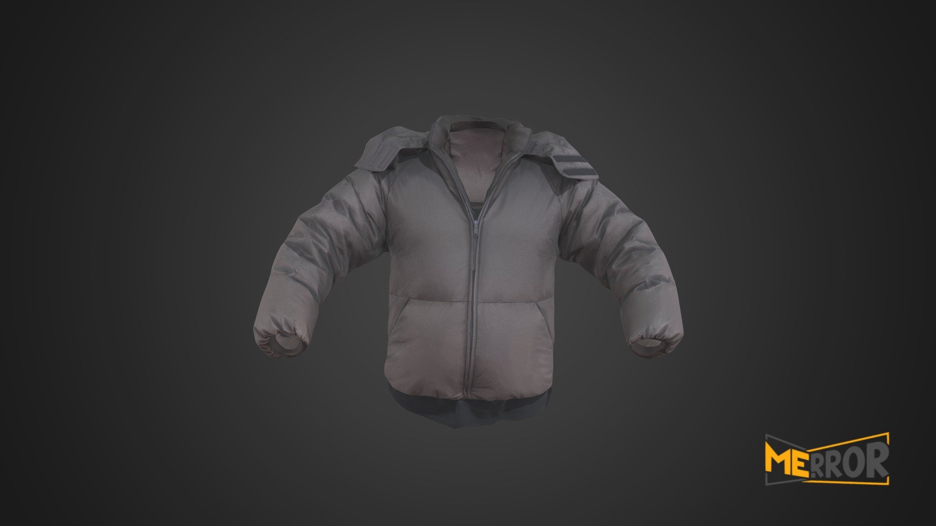 [Game-Ready] Charcoal Padding Jumper - Buy Royalty Free 3D model by ME.RROR Studio (@merror ...