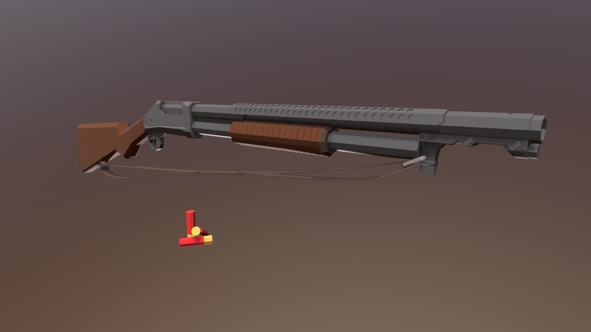 Low Poly Trench Gun - Download Free 3D model by DefaultCube ...