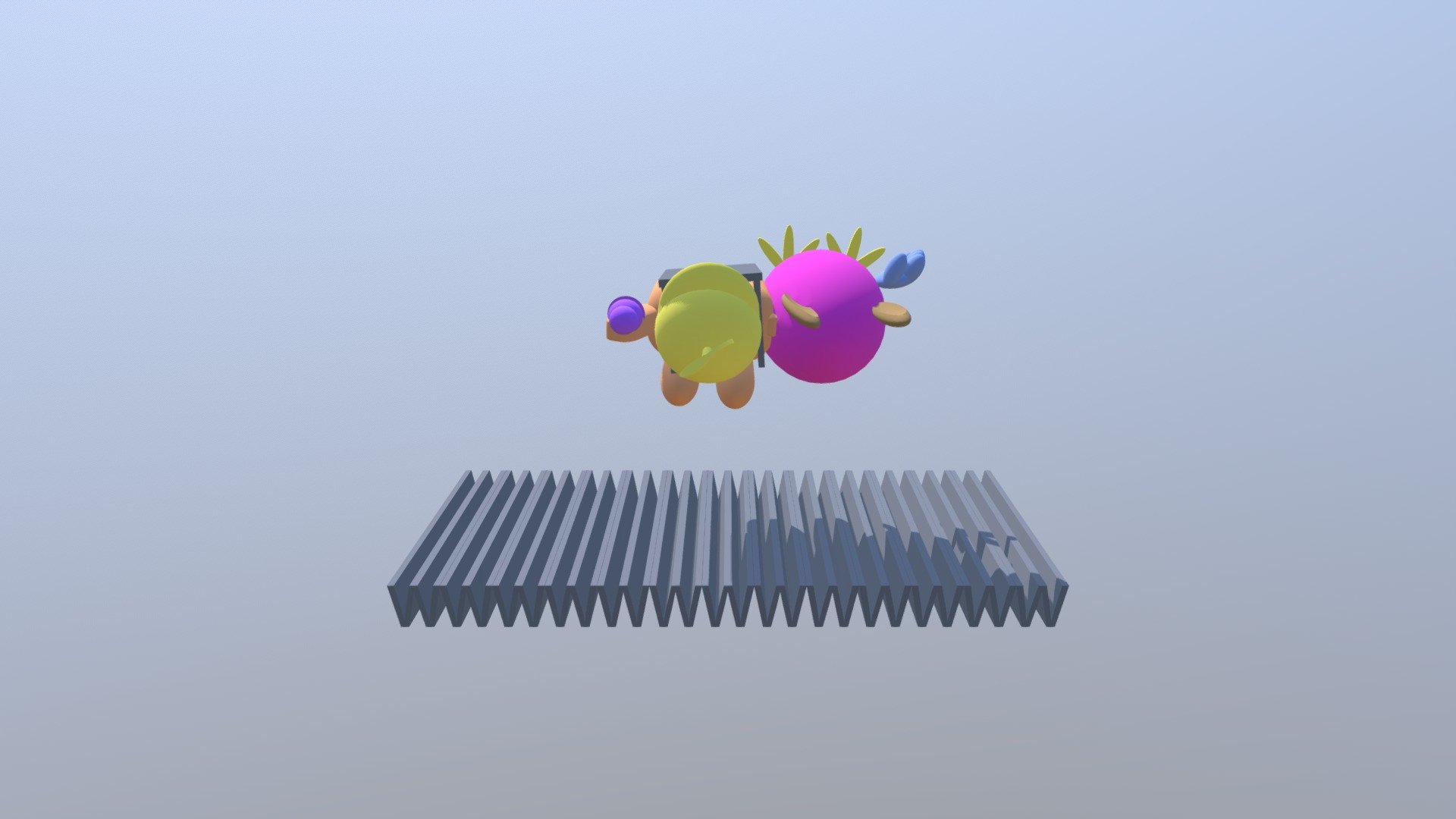 human and chicken men unite again - 3D model by ronitw2577 [95cc025 ...