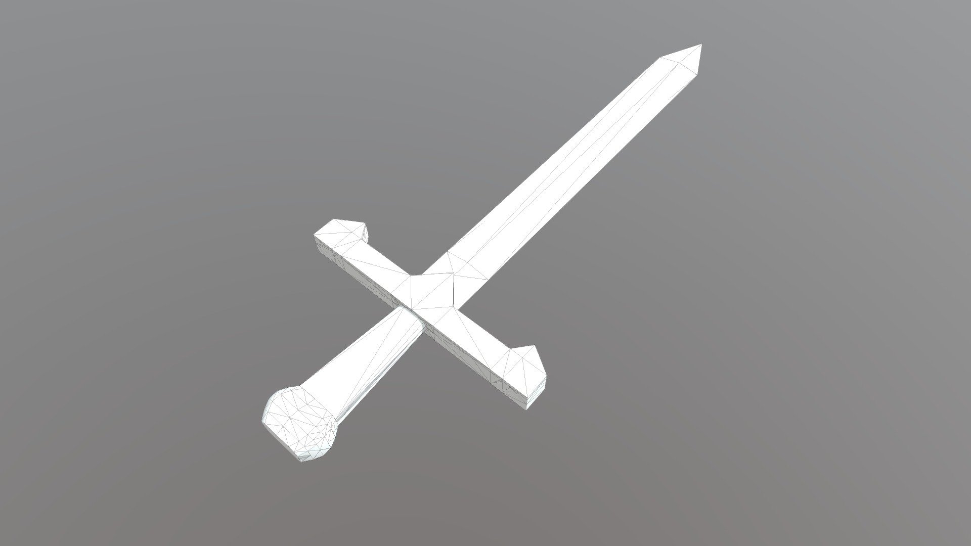 BASIC SWORD (box modeled, in Blender) - Download Free 3D model by swami ...