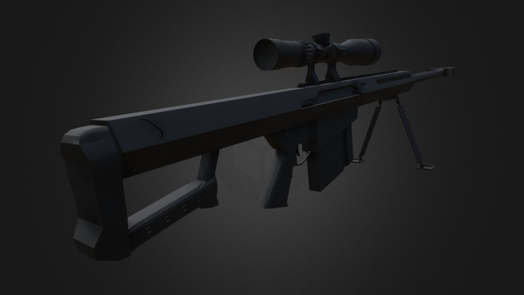 Barret 50.cal - Download Free 3D model by olofunot [95cda2e] - Sketchfab