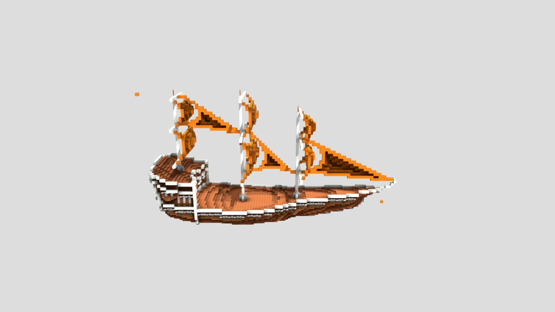 orange-fantasy-ship - Download Free 3D model by madexc [95cdc67 ...
