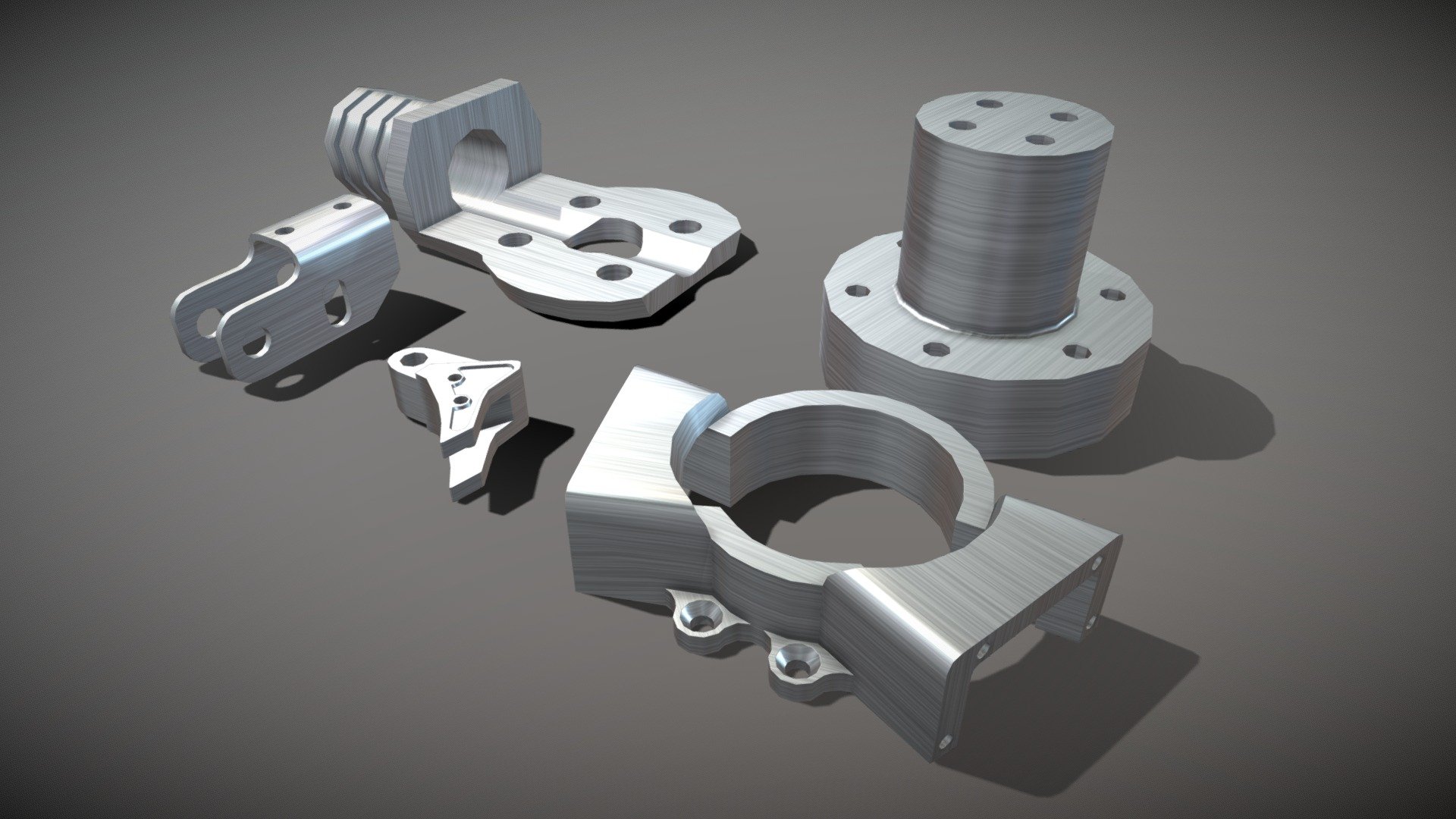 Metal Parts 1-5 - Download Free 3D model by brian-aa [95cee20] - Sketchfab