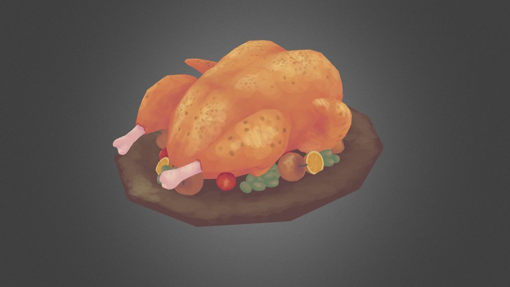 Thanksgiving Turkey - 3D model by conradpfay (@dapperdonut) [95d1e0e ...