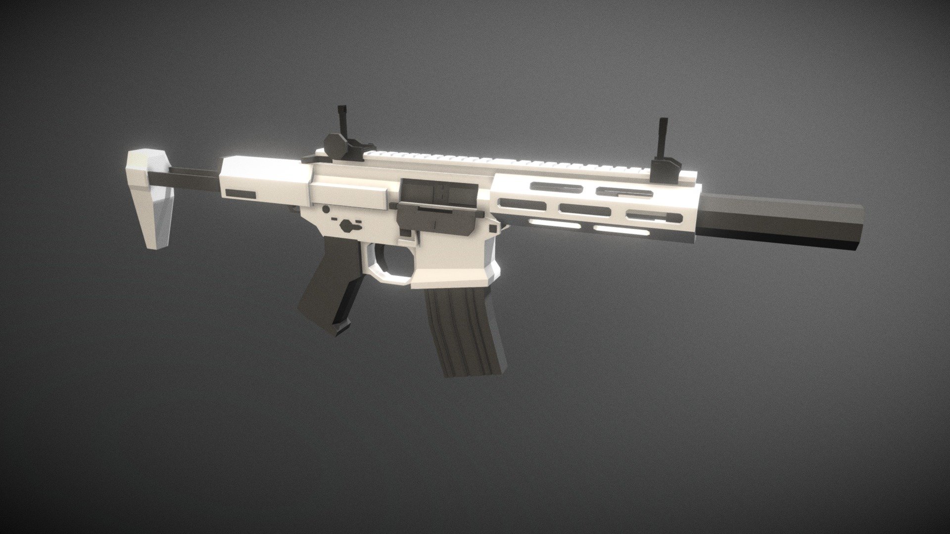 AAC Honeybadger Gun - 3D model by HashimSucks [95d20e9] - Sketchfab