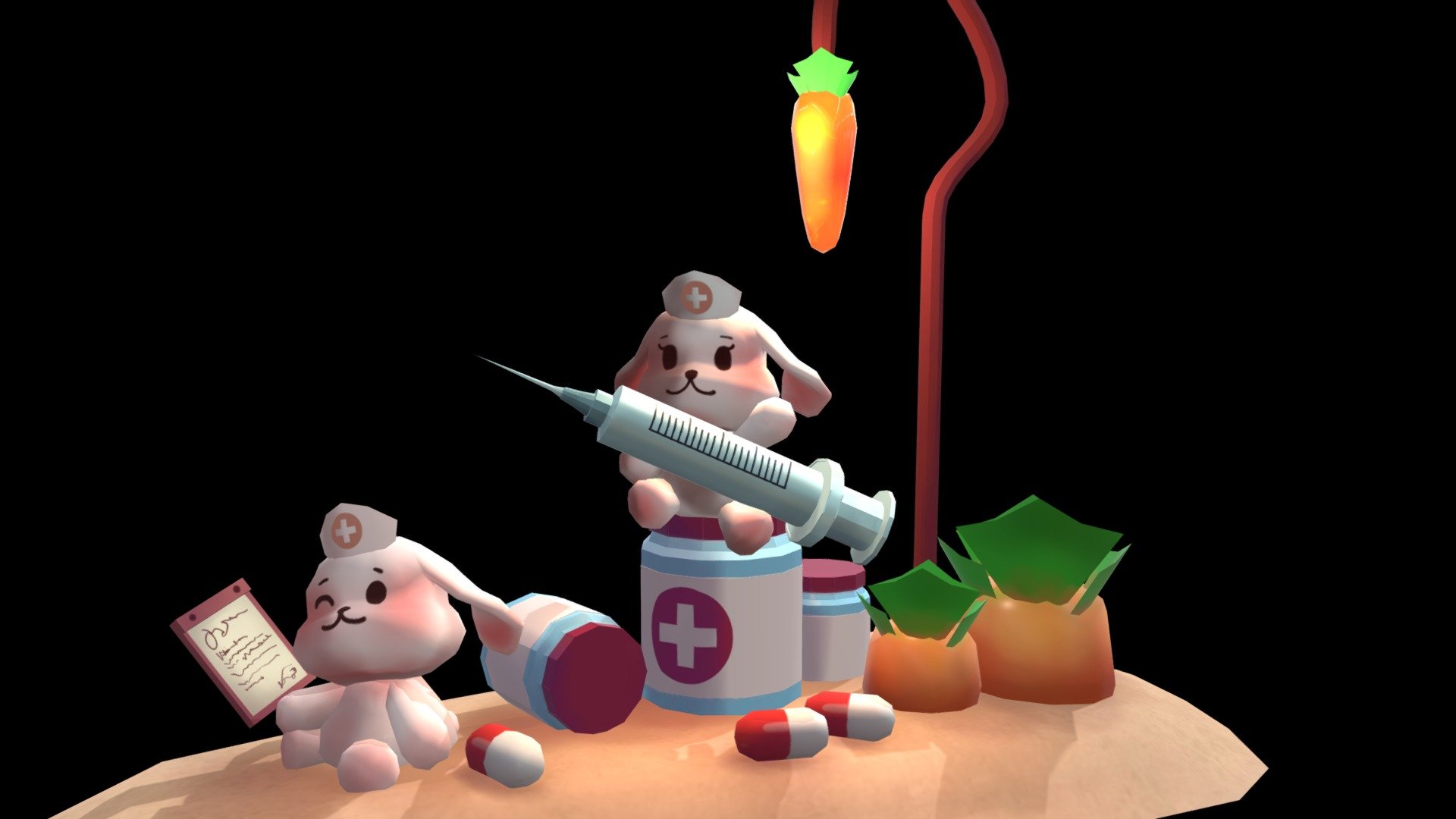 Medical Behavior - Rabbit Medical Team - 3D model by shu900109 [95d2dd6 ...