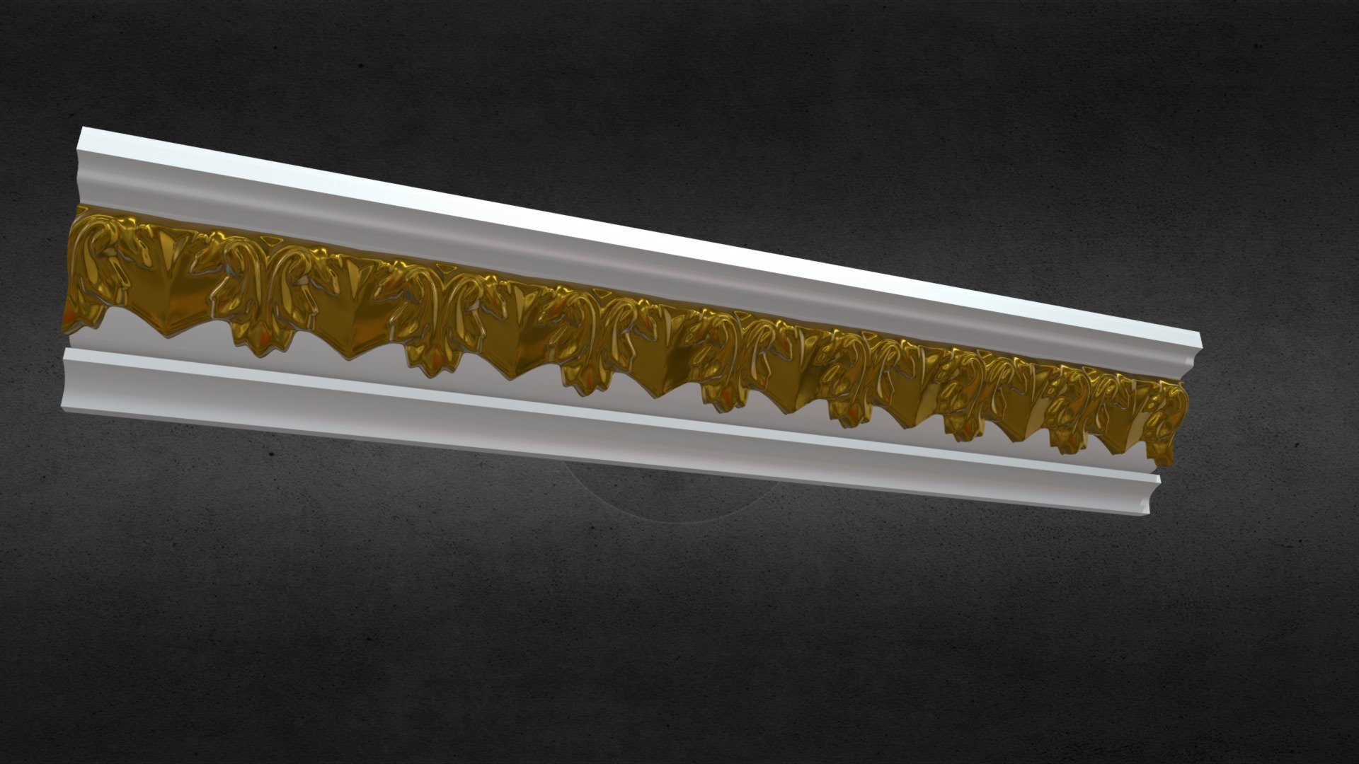 Patterned Cornice Gypsum Plaster 039 - Buy Royalty Free 3D model by ...