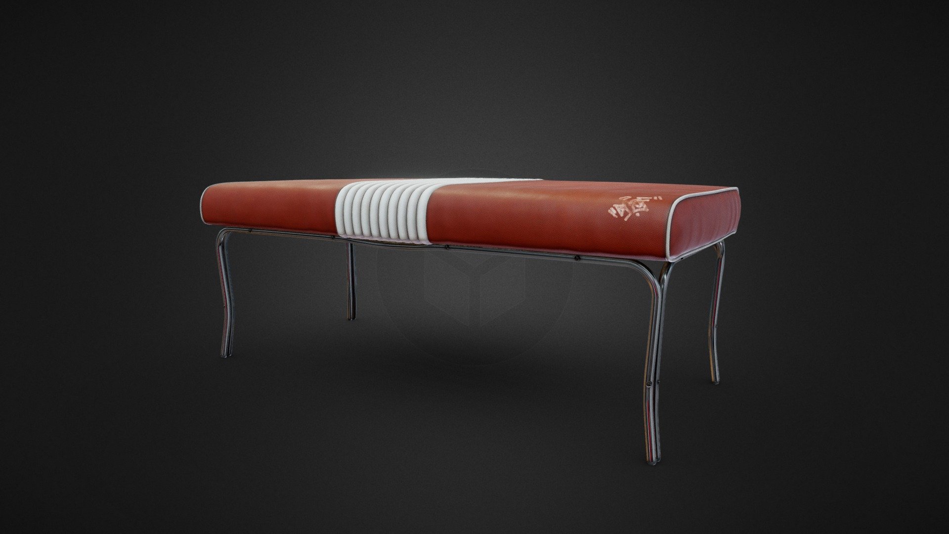 Retro Bench - Download Free 3D model by Alexandre Orlans (@alexorlans ...