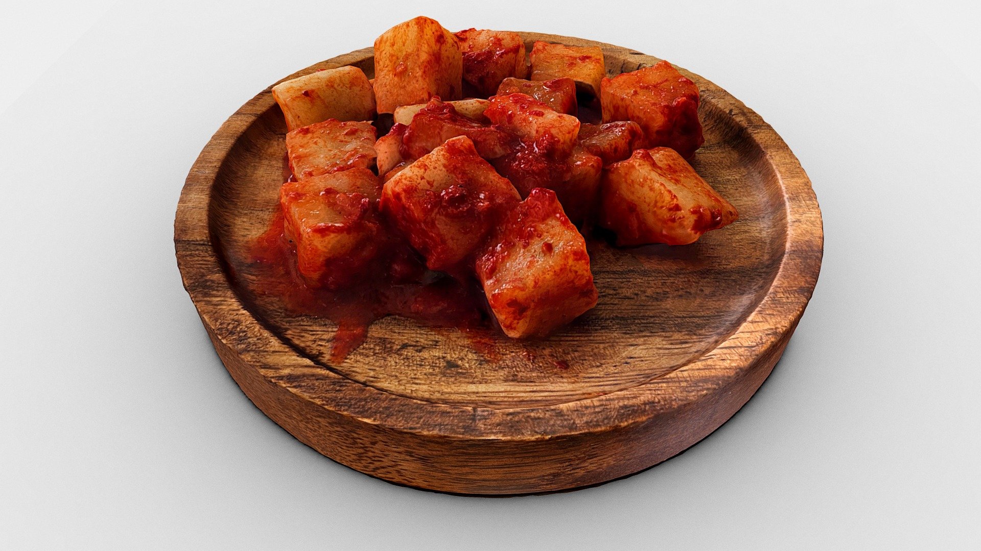 Radish kimchi "깍두기" - Download Free 3D model by meta vision (@animakid ...