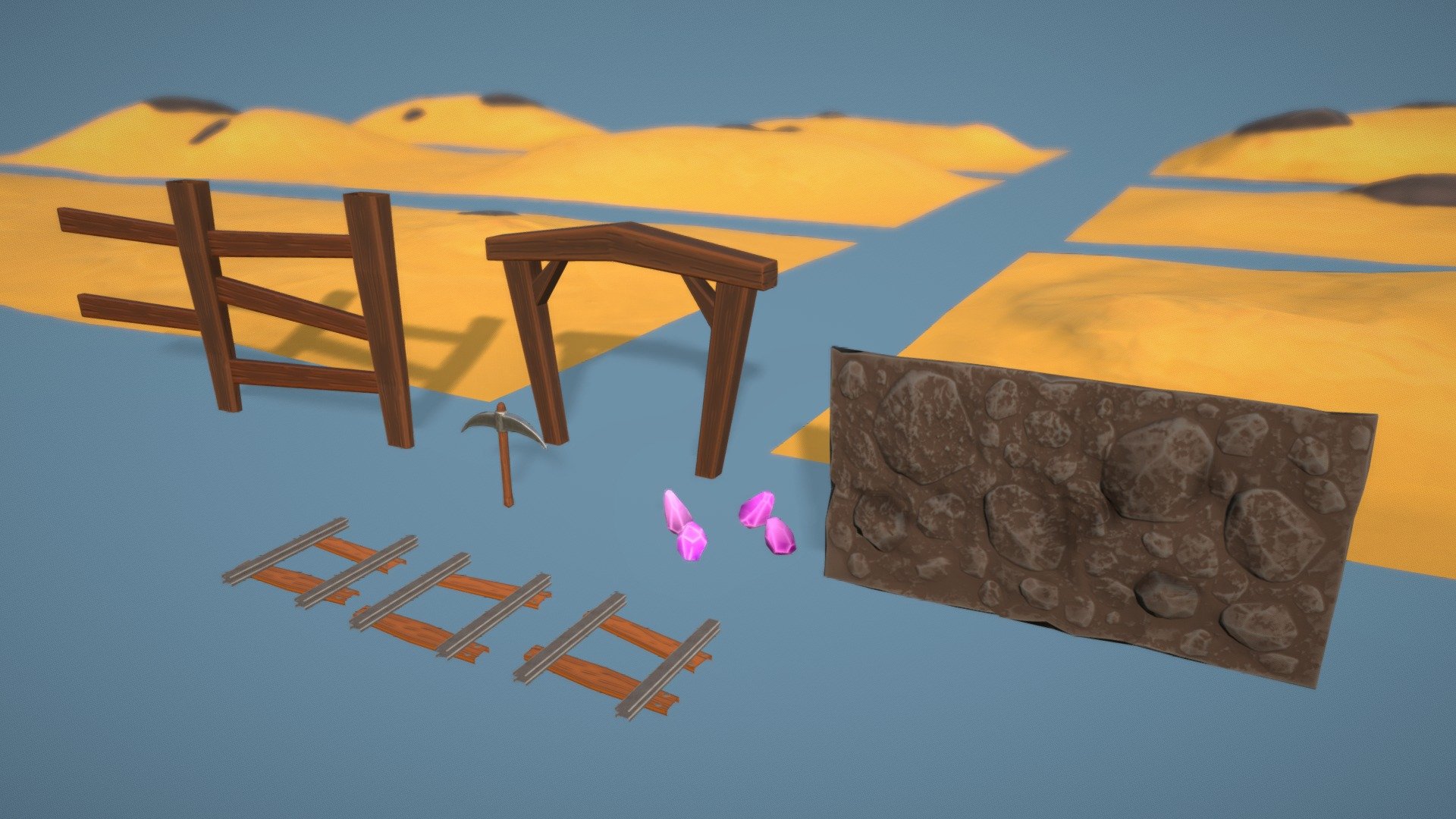 Western Stylized Assets - Buy Royalty Free 3D model by Trixma01 ...
