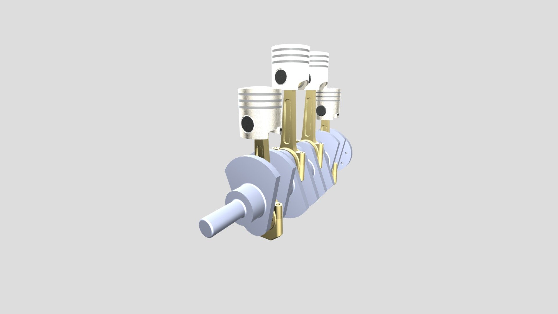 FOUR CYLINDER ENGINE - 3D model by white.duck [95d7600] - Sketchfab