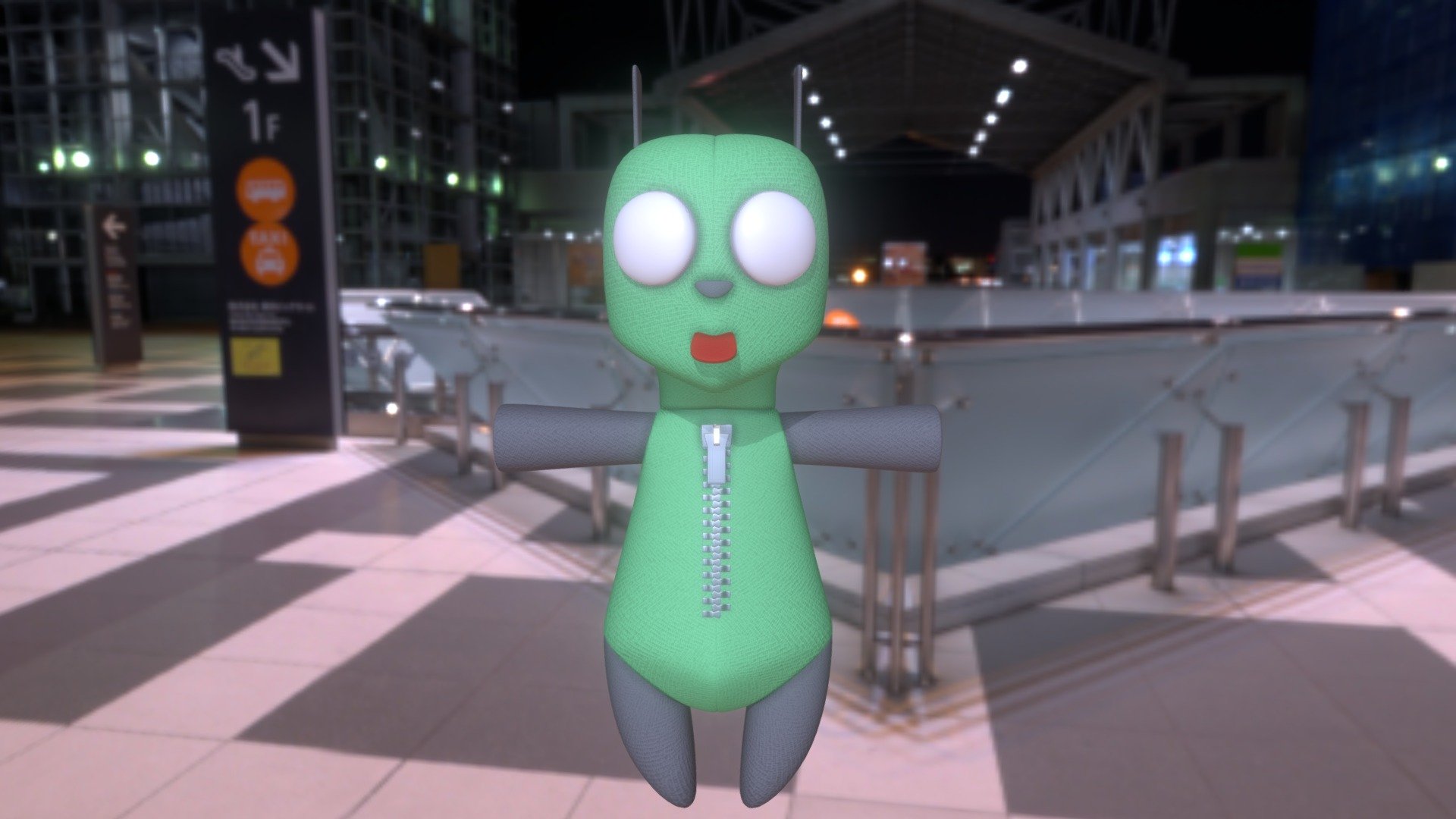 Practica 6: (Creacion dee personajes) Gir - Download Free 3D model by ...