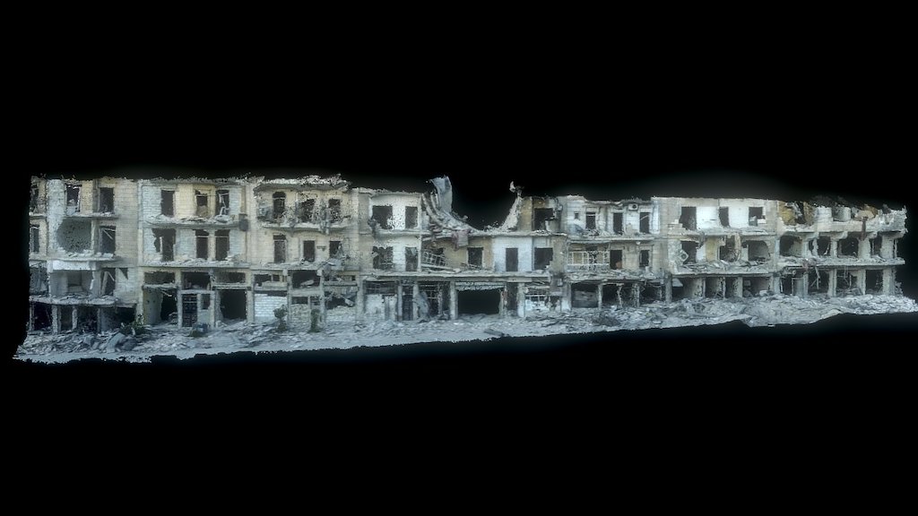 Aleppo: Destroyed Building Front - Download Free 3D model by ...